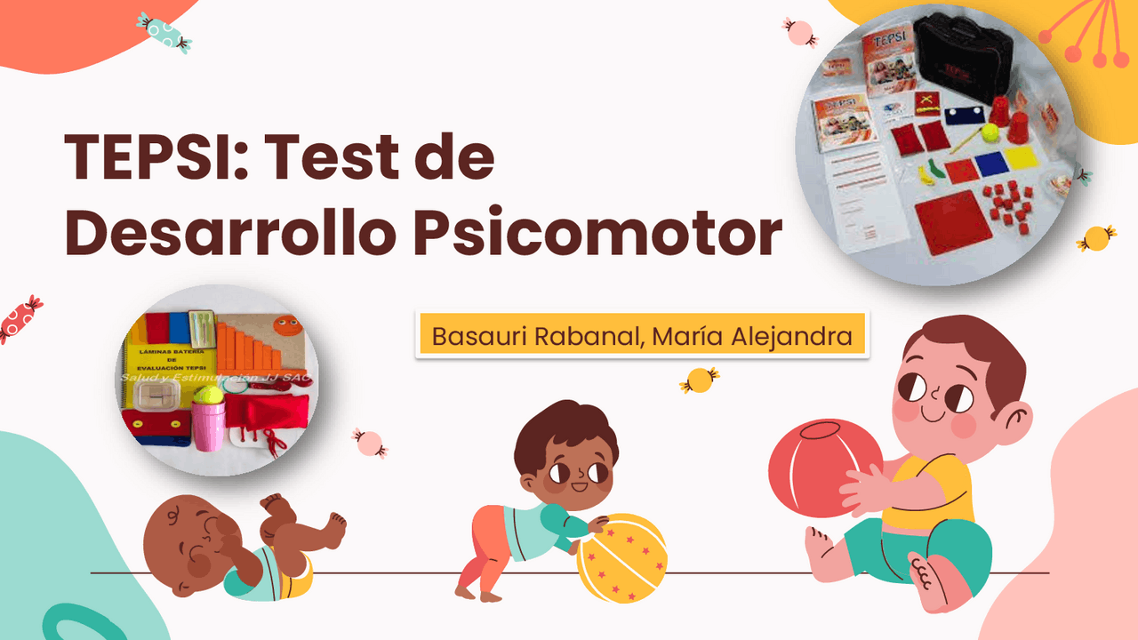 Test De Desarrollo Psicomotriz Diapositivas De Pediatría Docsity