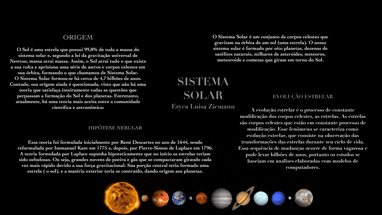 Sistema Solar Slides Slides Física Para Ensino Médio Docsity