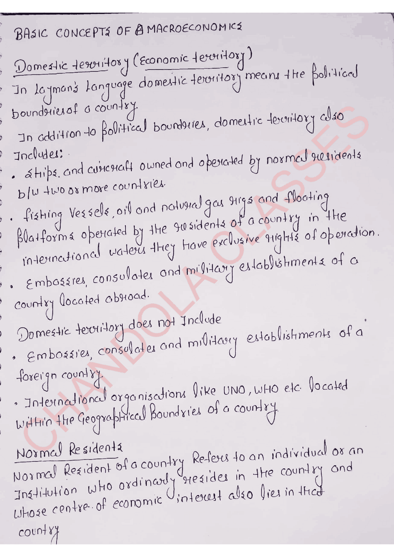 National Income Notes Class 12th | Study notes Economics | Docsity