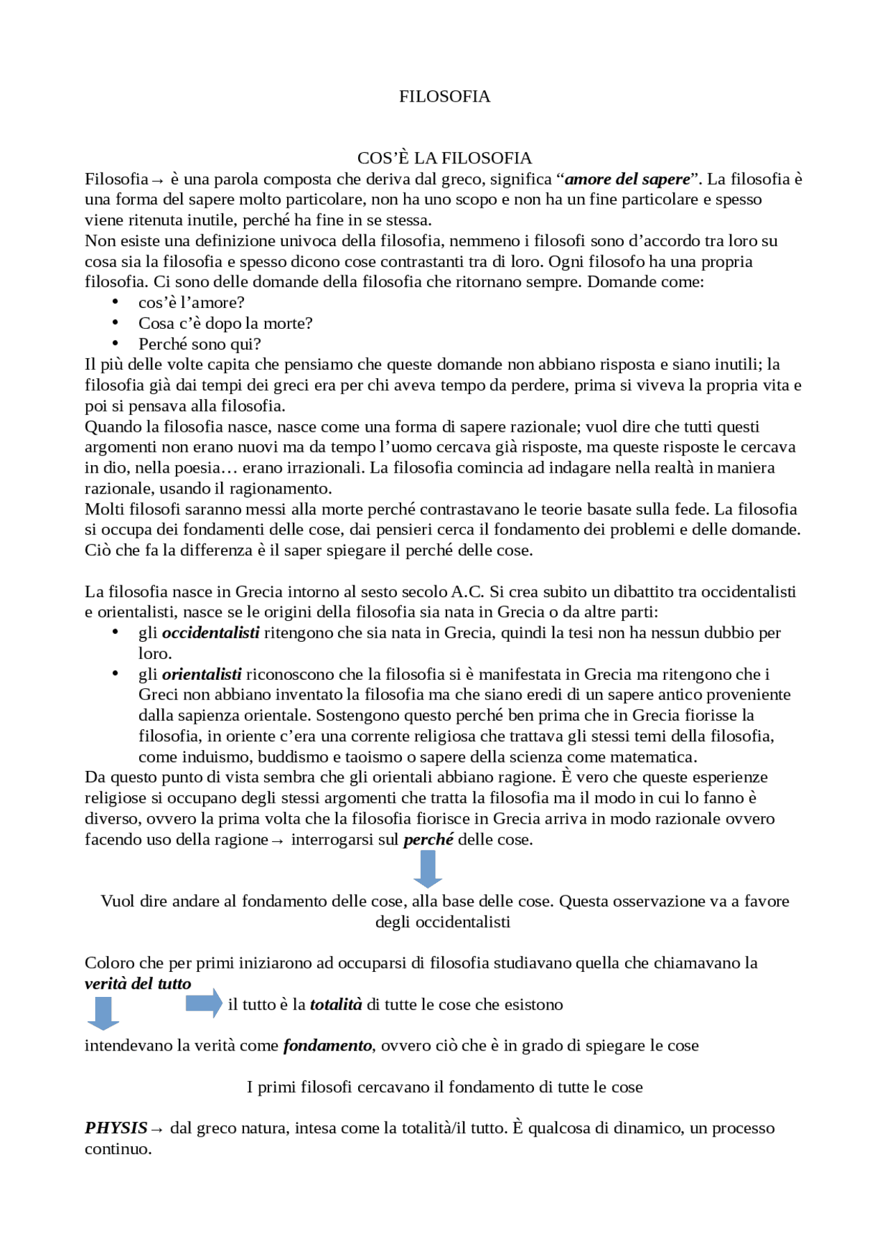 I Filosofi Presocratici Appunti Di Filosofia Docsity