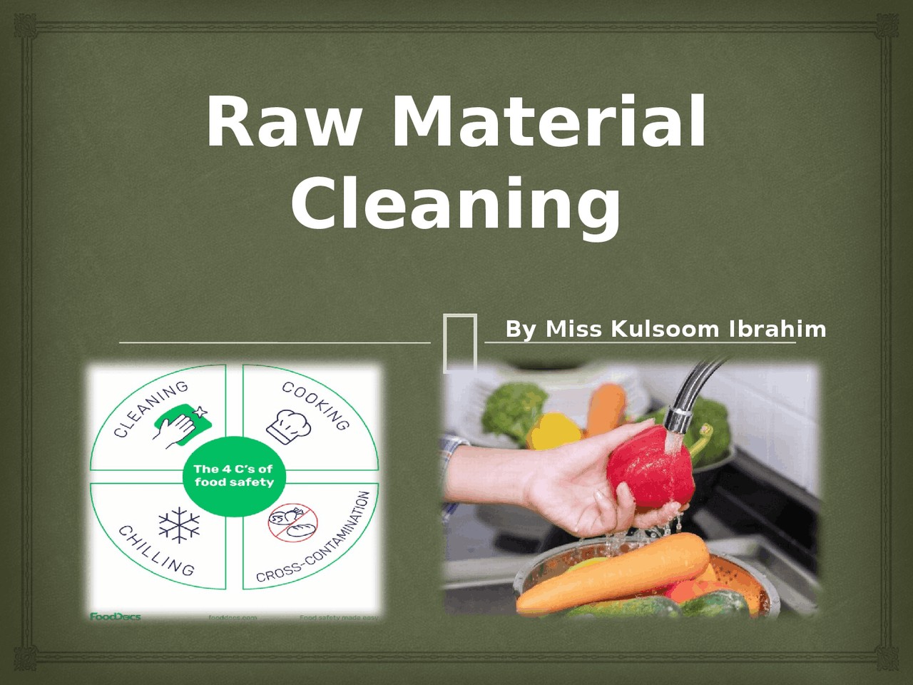 Wet cleaning method in processing | Lecture notes Food Science and ...