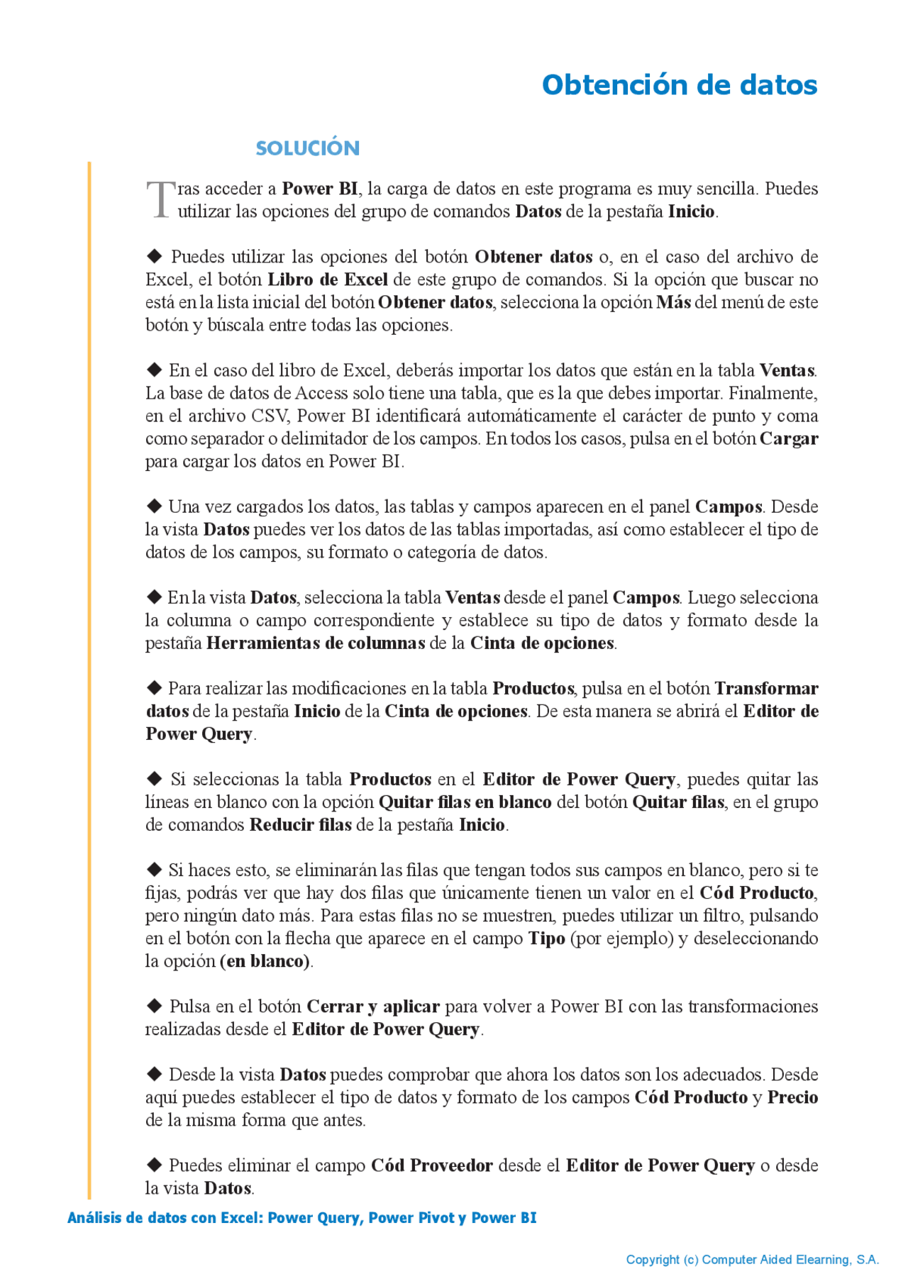 Power Query Y Power Bi Apuntes De Informática Docsity