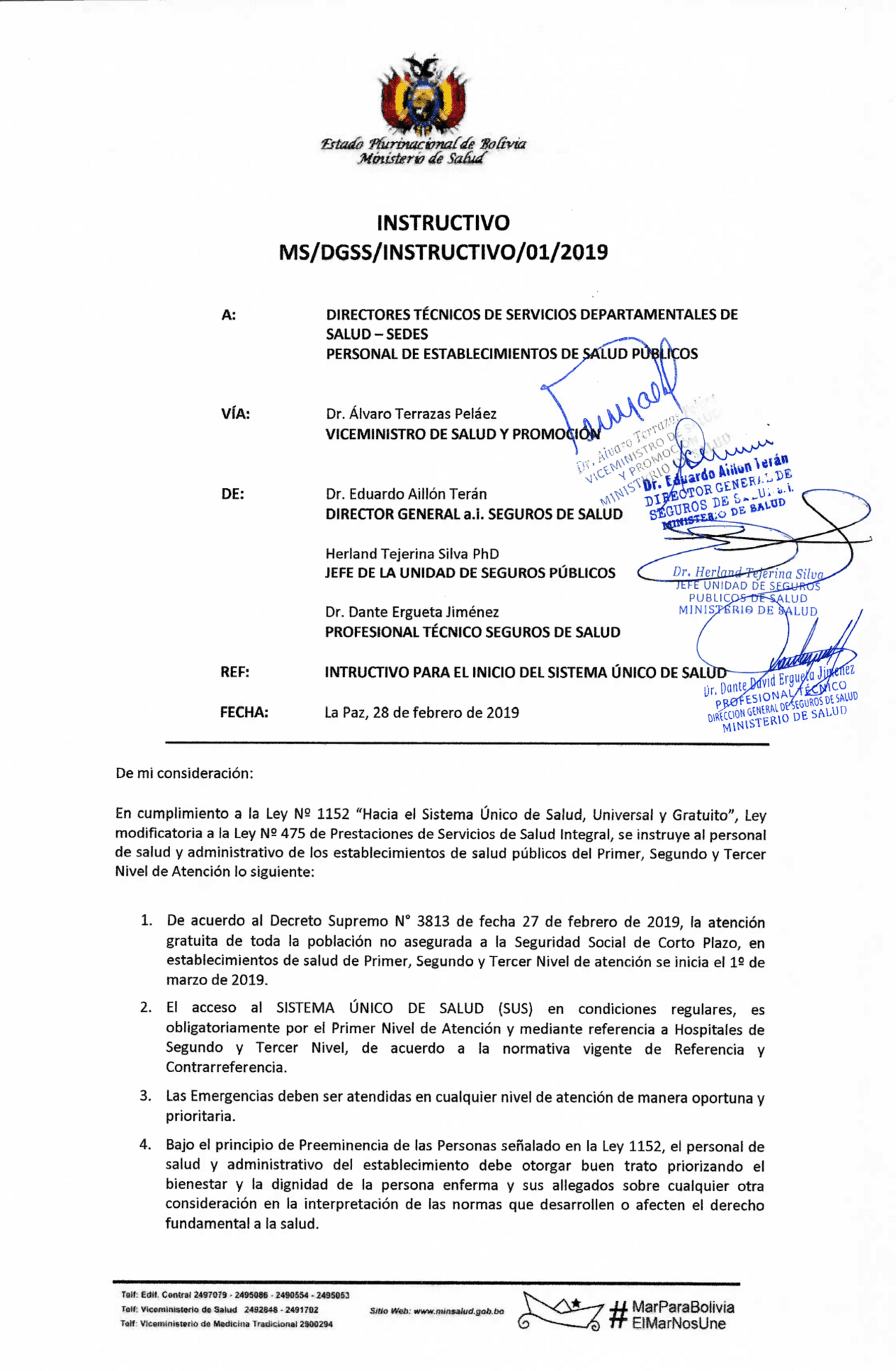 Sus en bolivia 2023 siu | Apuntes de Medicina | Docsity