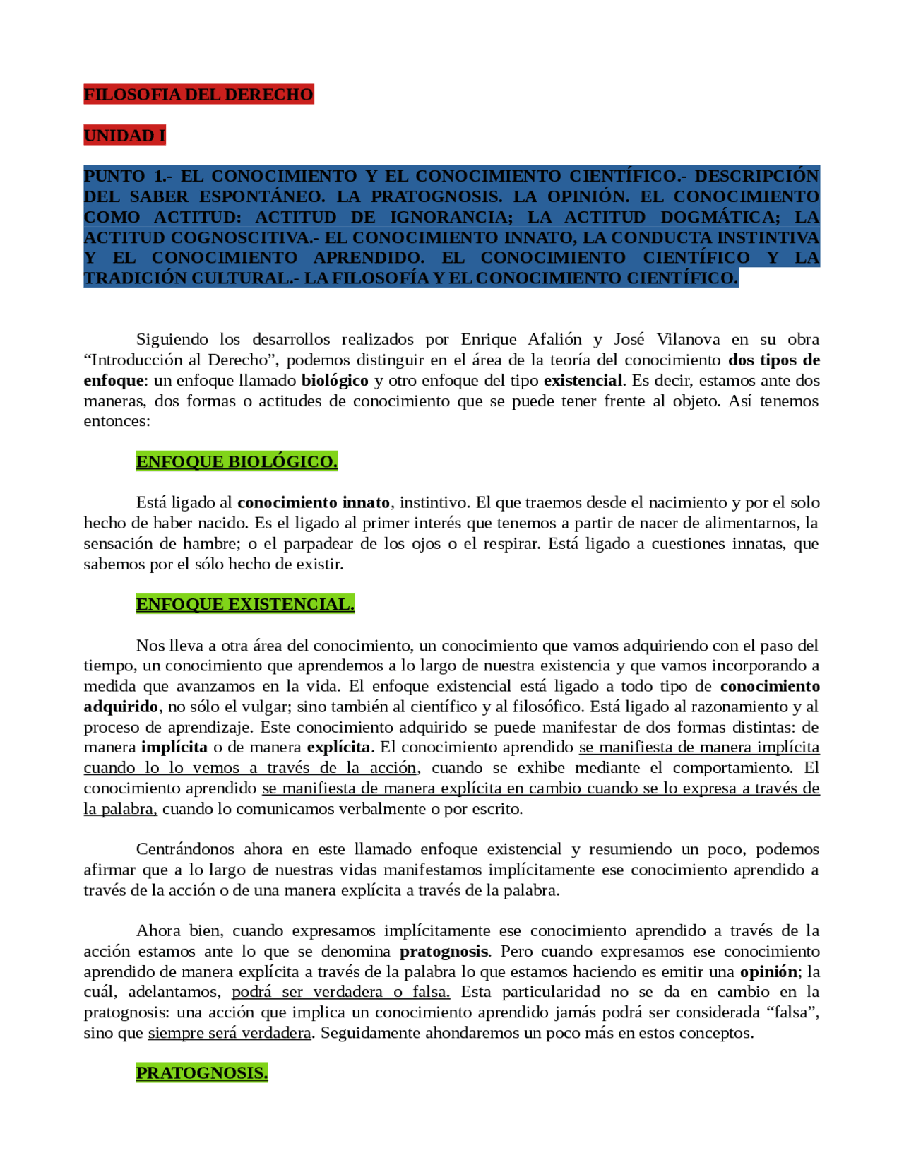 Resumen De FilosofÍa Del Derecho AÑo 2023 Apuntes De Filosofía Del