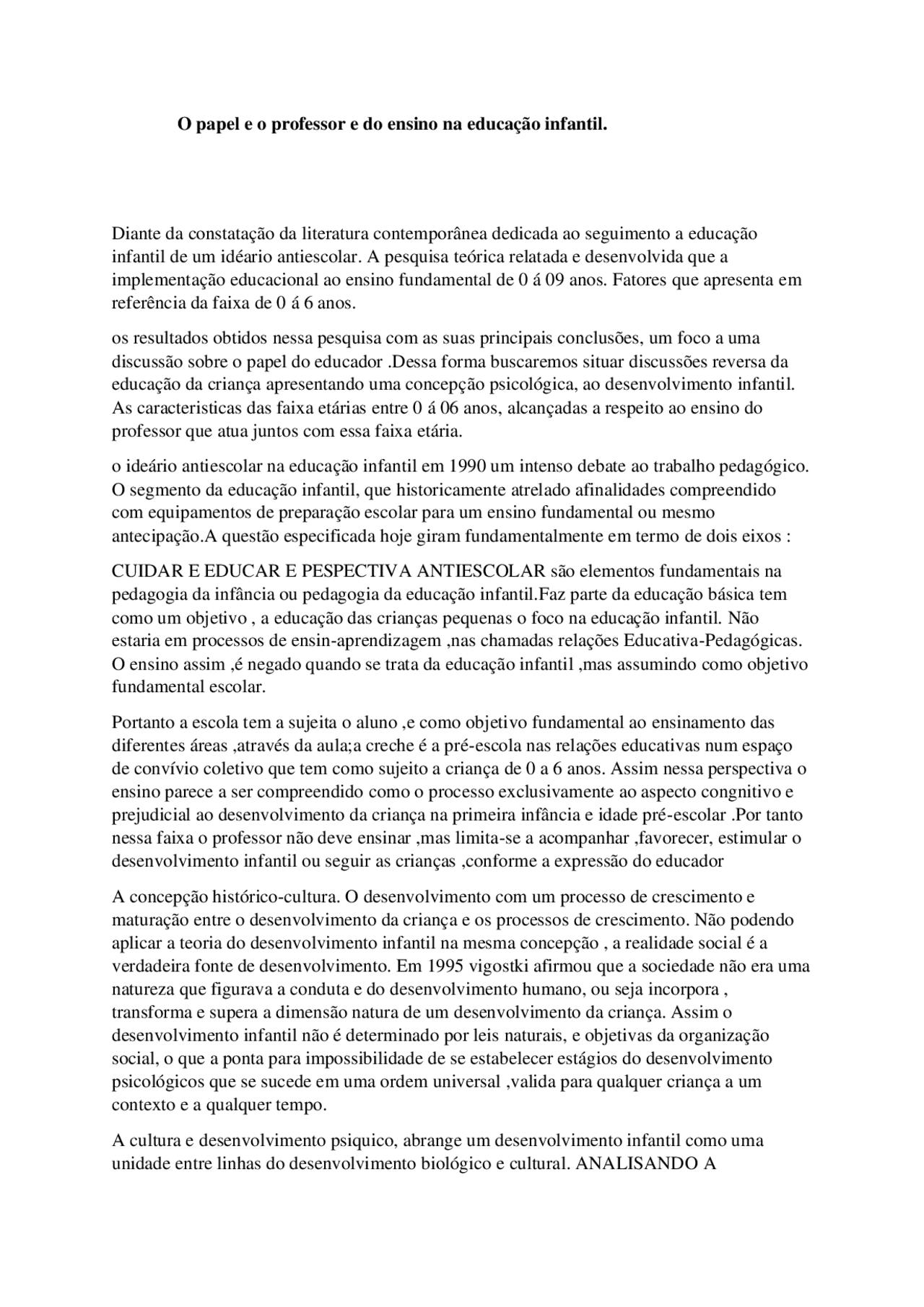 Relatorio sobre estagio de pedagogia | Resumos Escrever Relatórios | Docsity