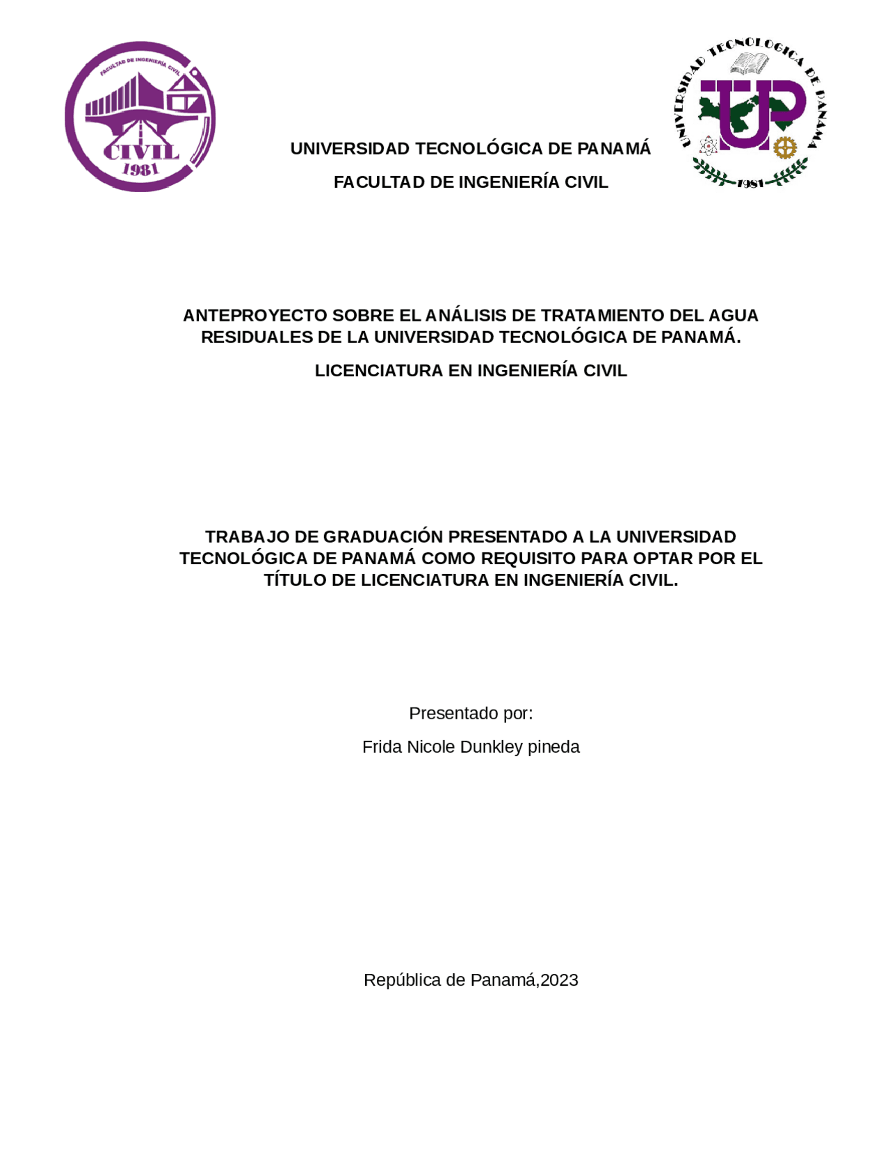 Anteproyecto De La Universidad Del Istmo Monografías Ensayos De
