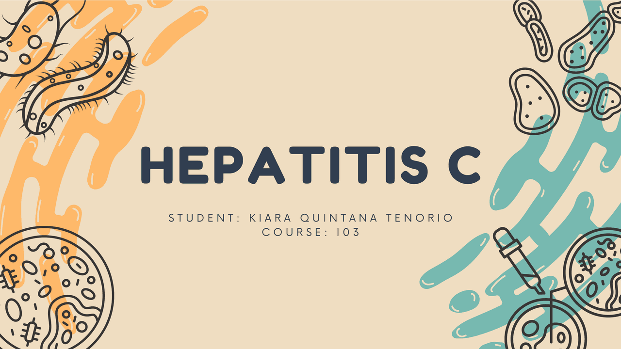 Powerpoint Hepatitis C in English | Diapositivas de Inglés | Docsity