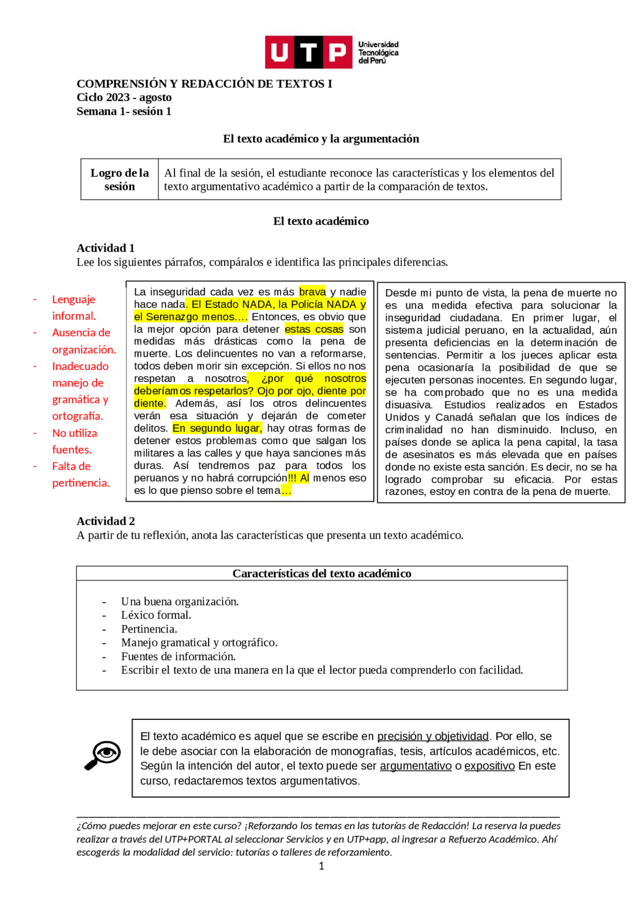 Estructura Del Texto Argumentativo Apuntes De Comunicación Analógica