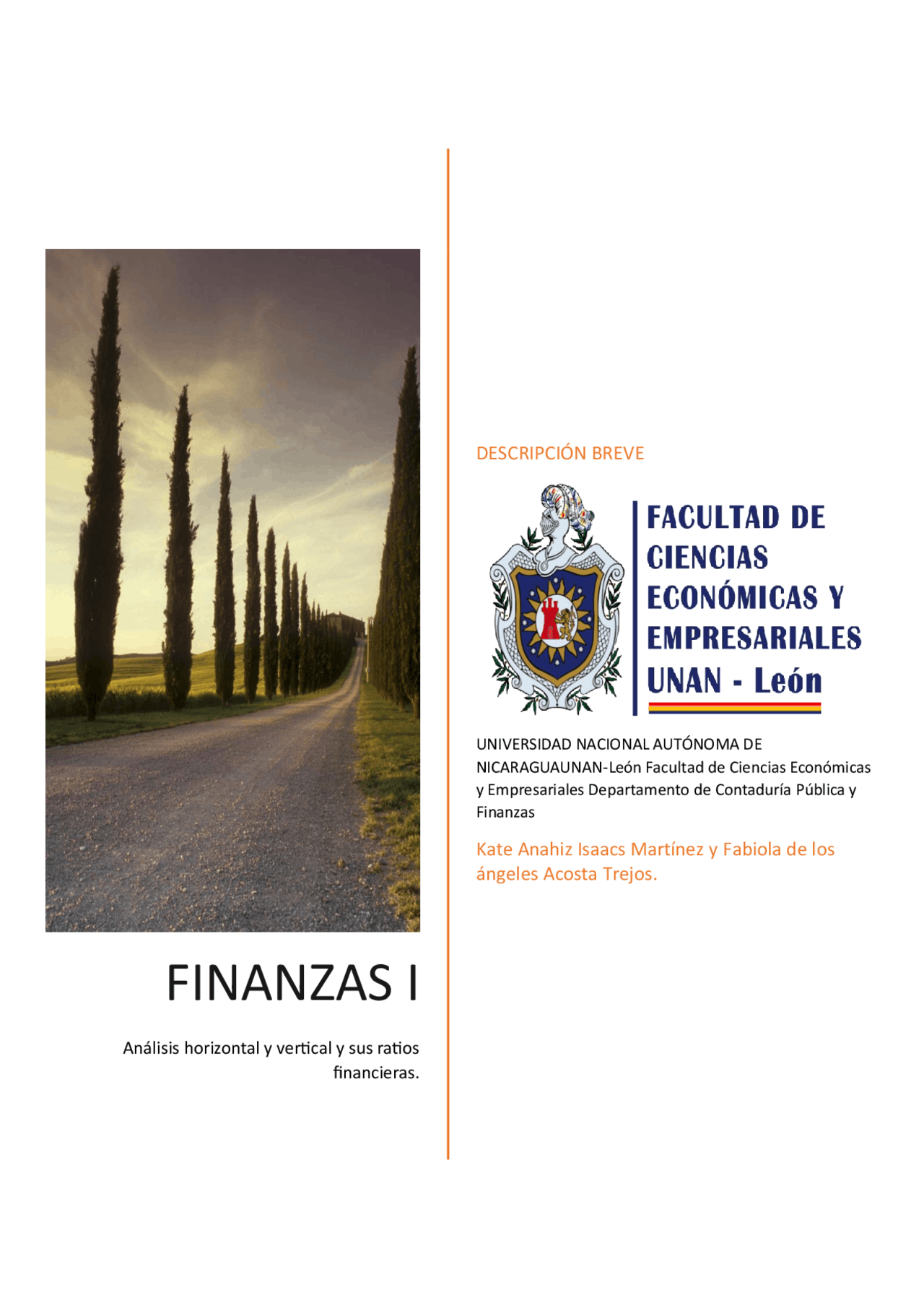 Ejercicio de análisis financiero | Ejercicios de Finanzas | Docsity