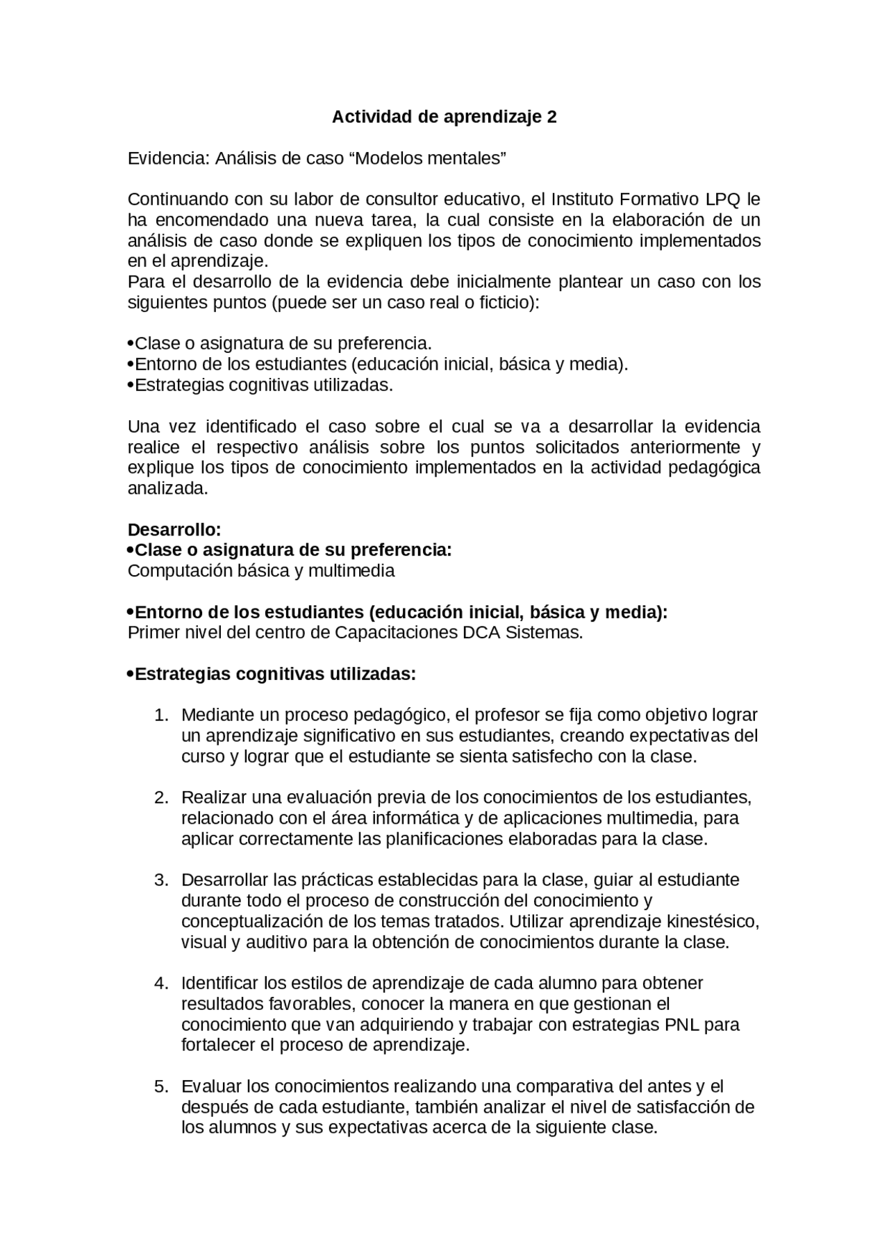 Actividad De Aprendizaje Monografías Ensayos De Filosofía Docsity