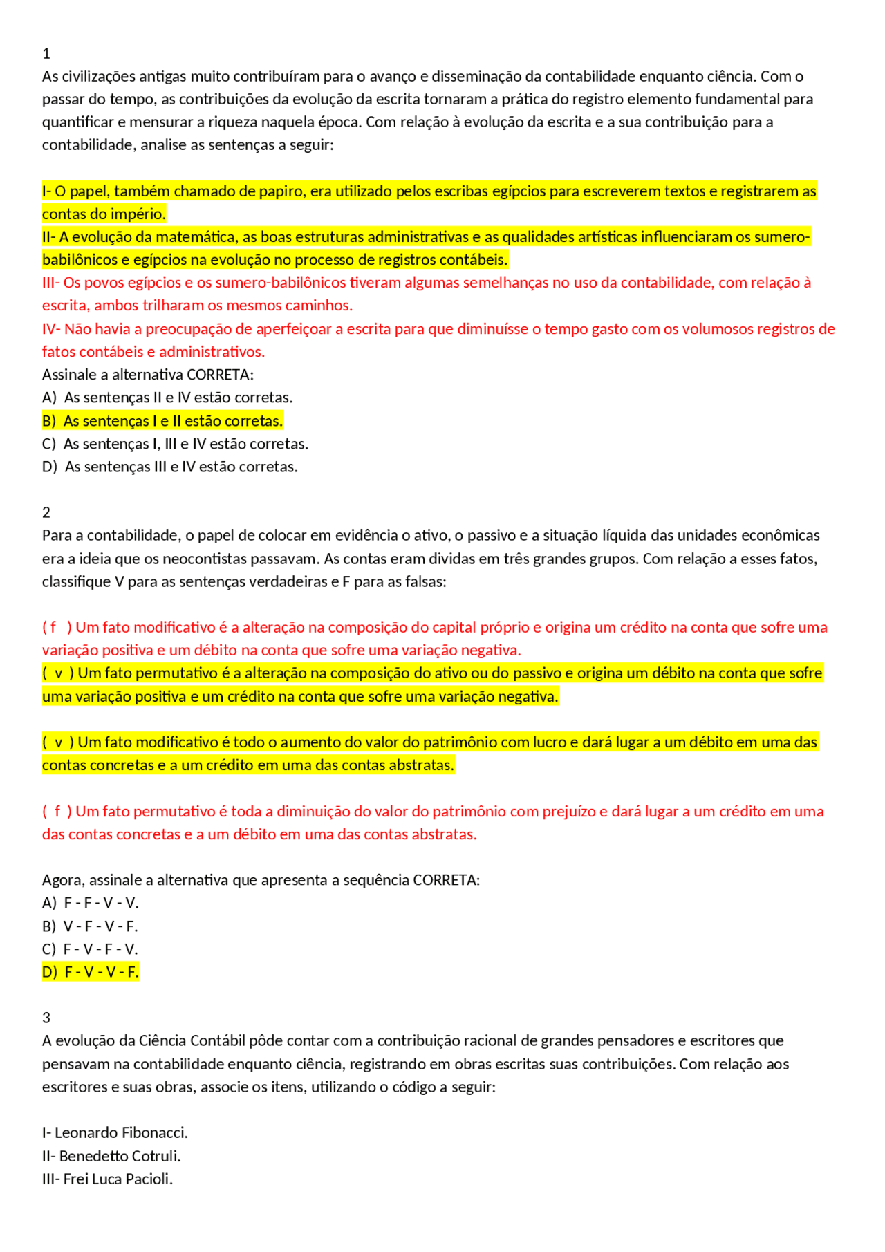 Exercicio Teoria Da Contabilidade Exercícios Contabilidade Docsity