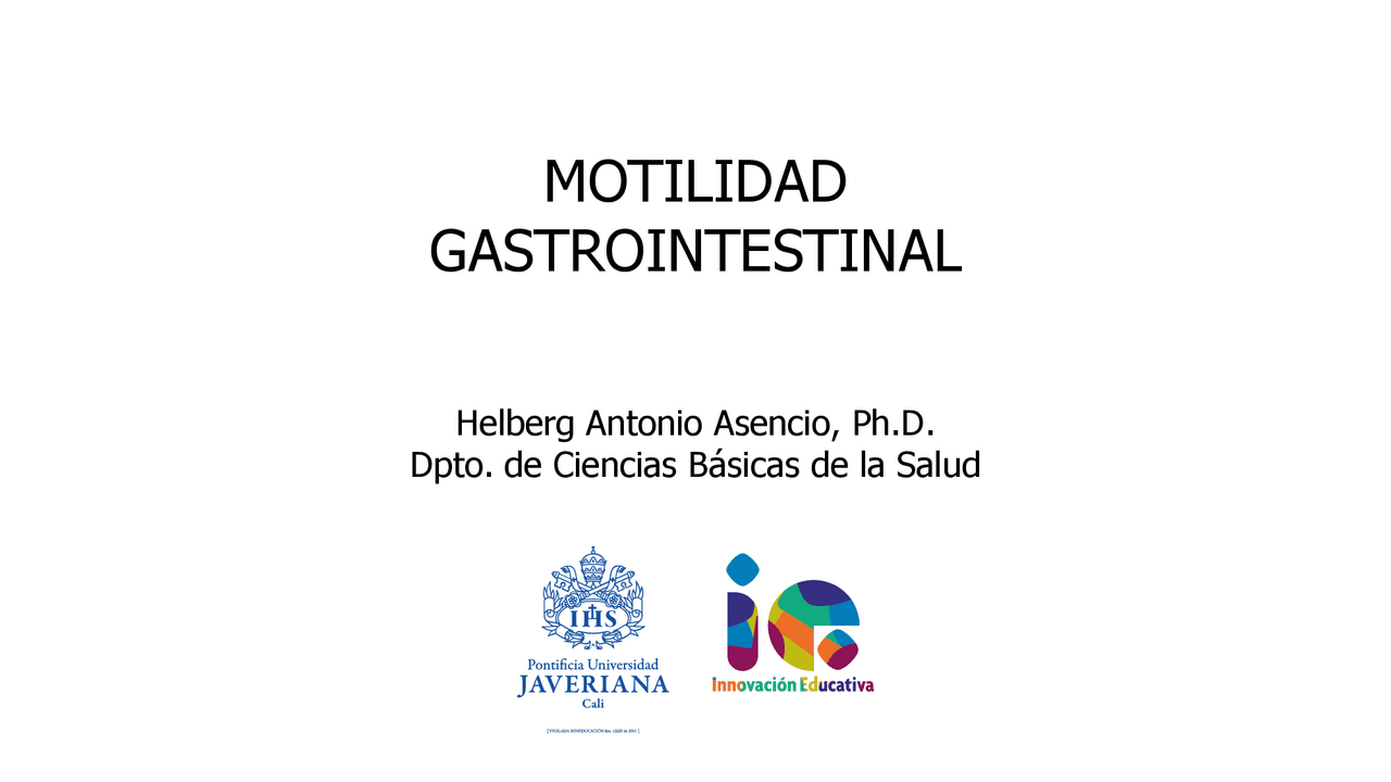 Motilidad gastrointestinal resumen explicativo | Apuntes de Anatomía ...
