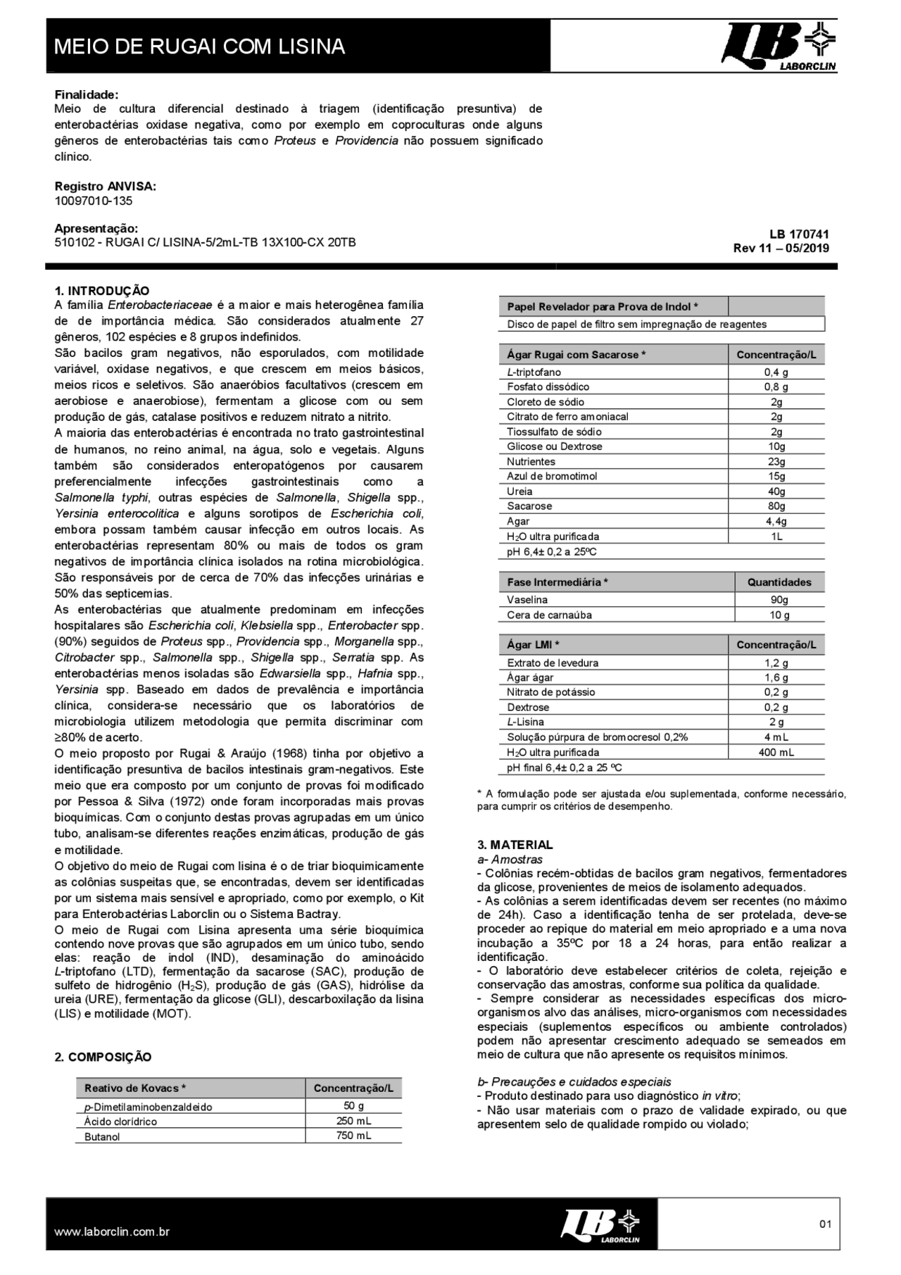 Identificação de rugai | Resumos Microbiologia | Docsity