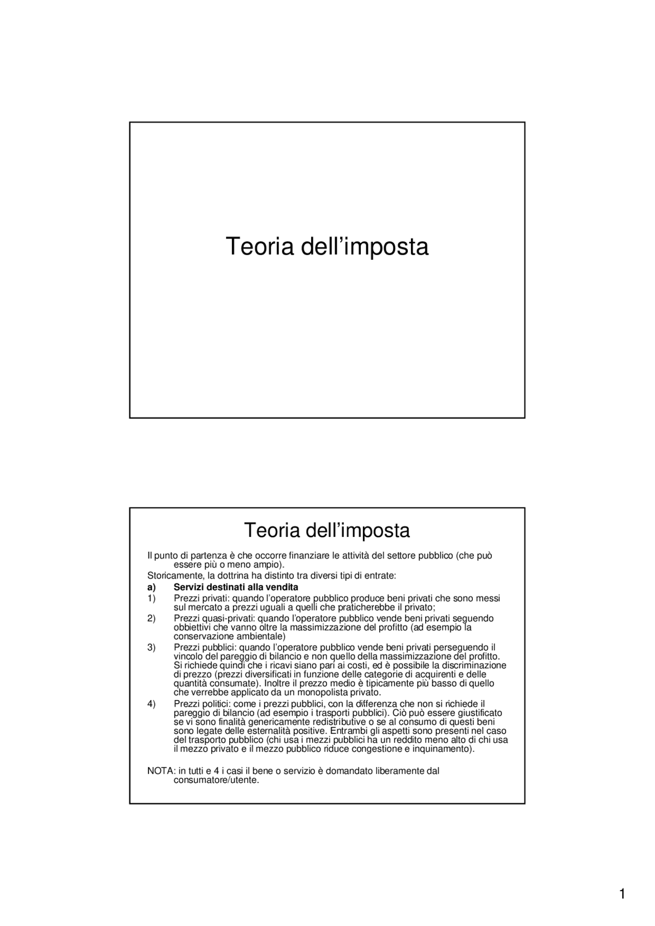 Teoria dell'imposta, Elementi costitutivi dell’imposta | Slide di Diritto Tributario | Docsity