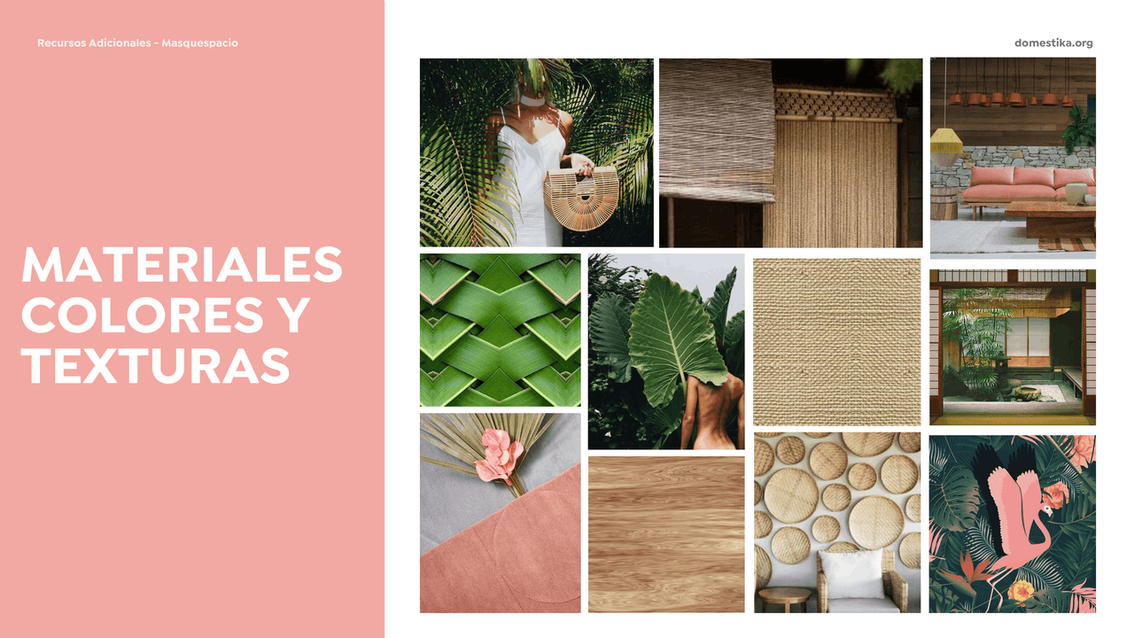 Materiales Colores y texturas | Diapositivas de Arquitectura | Docsity