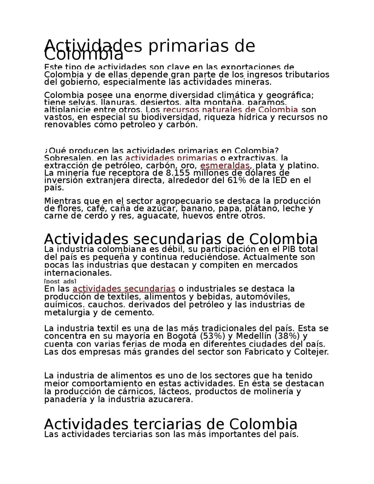Colombia datos sobre el pais | Guías, Proyectos, Investigaciones de ...