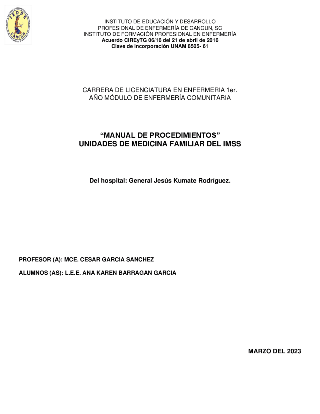 Manual de procedimientos | Guías, Proyectos, Investigaciones de ...