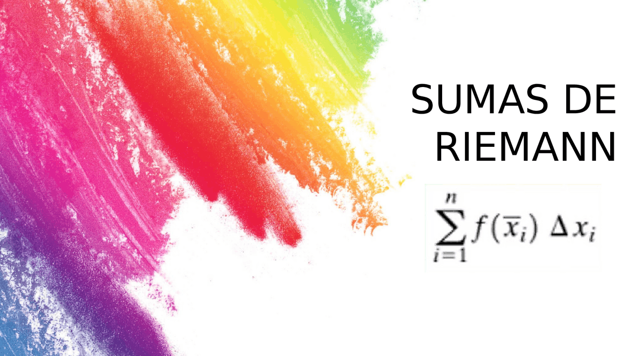 Presentación sobre la Suma de Riemann | Diapositivas de Matemáticas ...