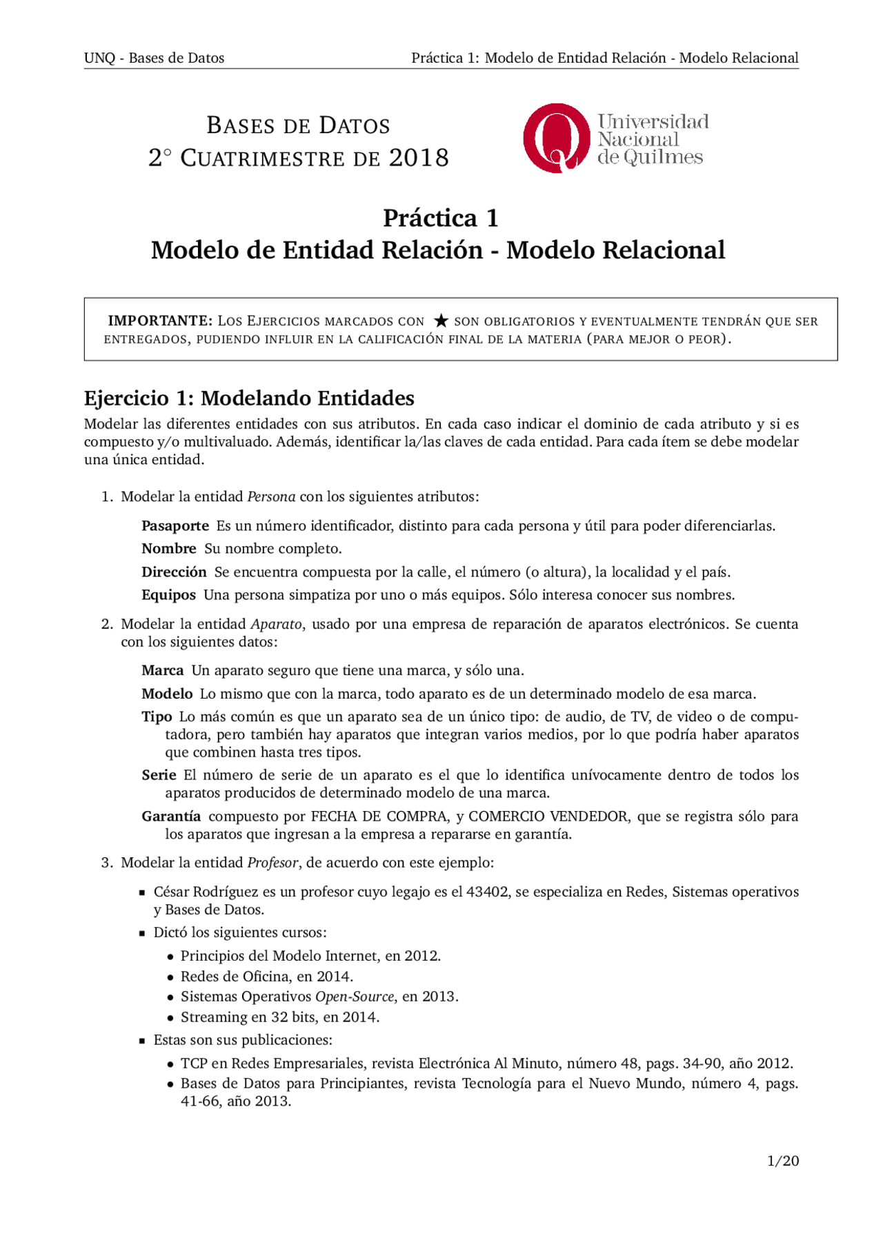 Modelo entidad relación en base de datos | Ejercicios de Programación ...