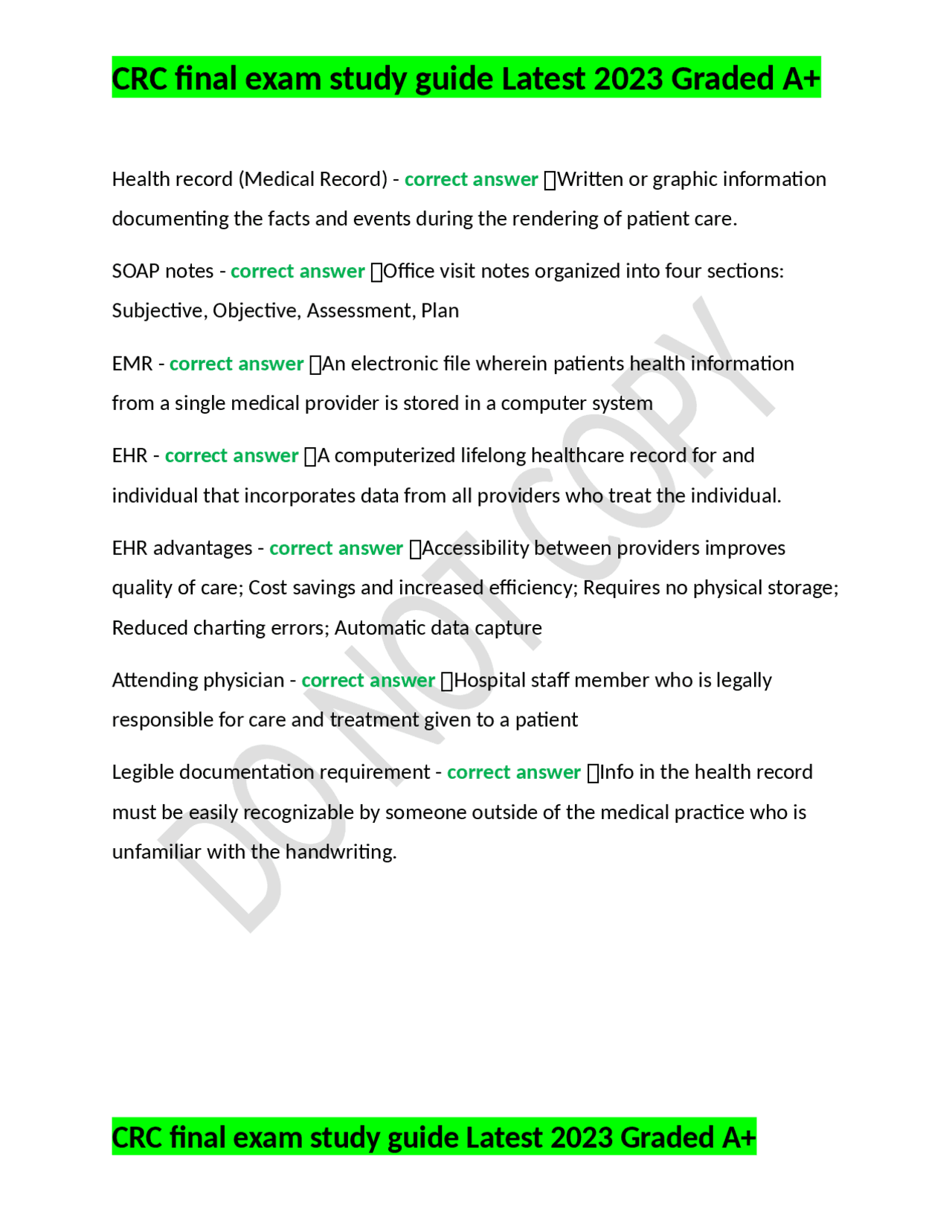 Medical Office Visit Notes