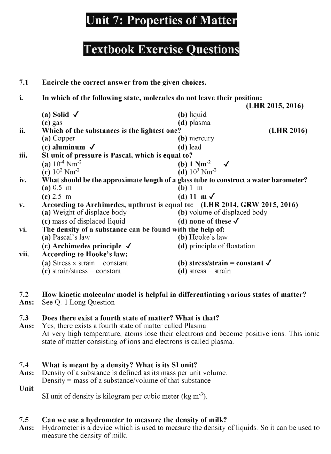 Mathematics notes of all classes. | Study notes Mathematics | Docsity