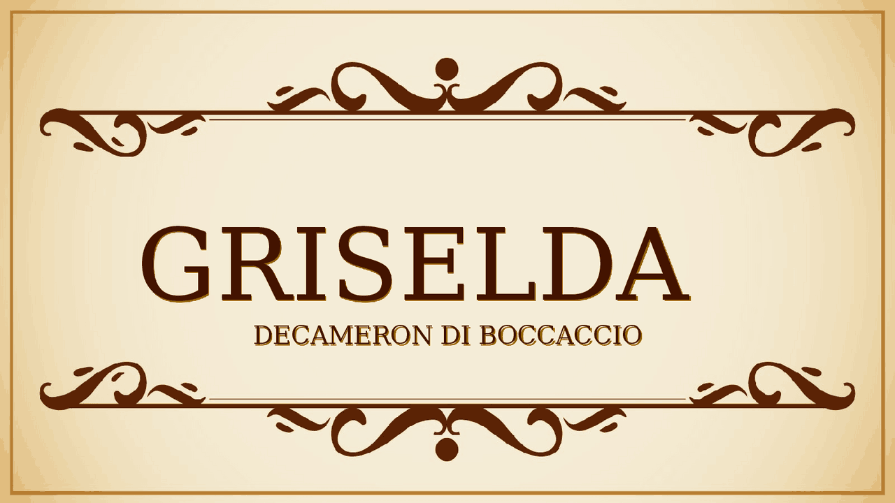 riassunto di Griselda- Decameron | Sintesi del corso di Italiano | Docsity
