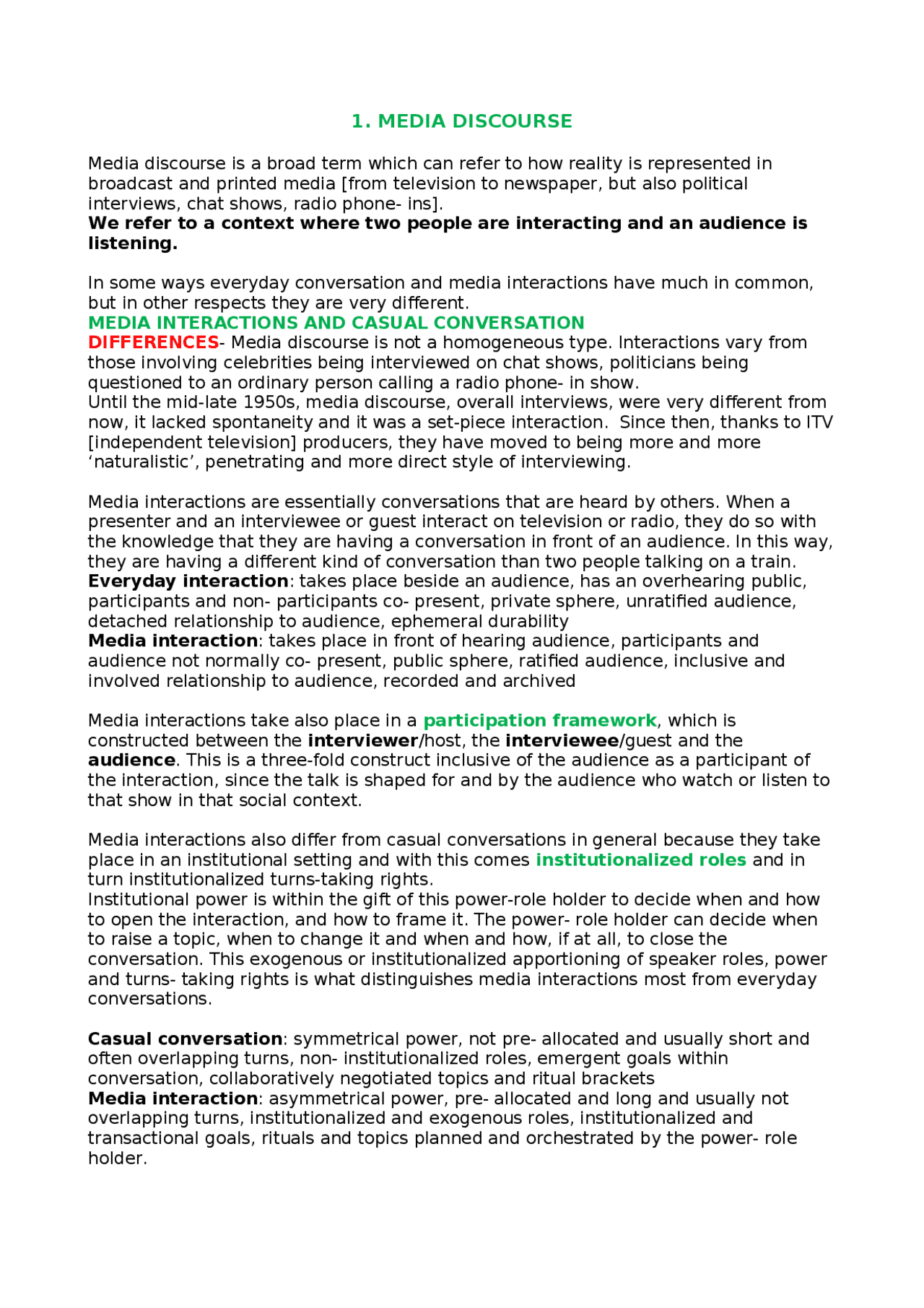 O’Keeffe, Investigating Media Discourse | Appunti di Lingua Inglese ...