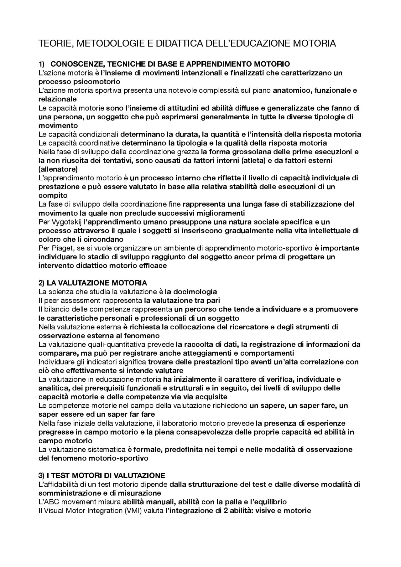 Domande Esame Teorie E Metodologie Della Didattica E Delleducazione