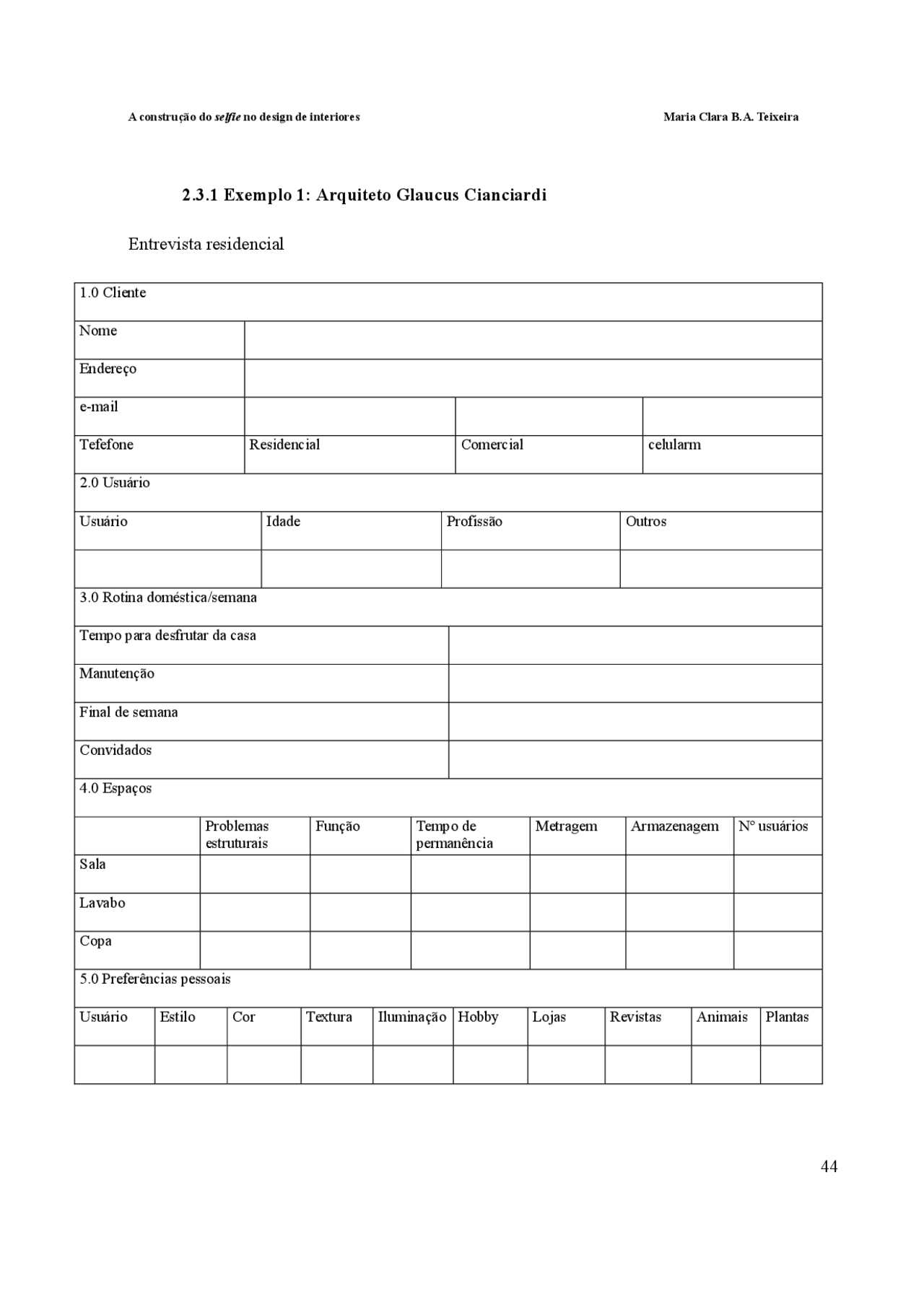 A construção do selfie no design de interiores - Prof. fefefefe ...