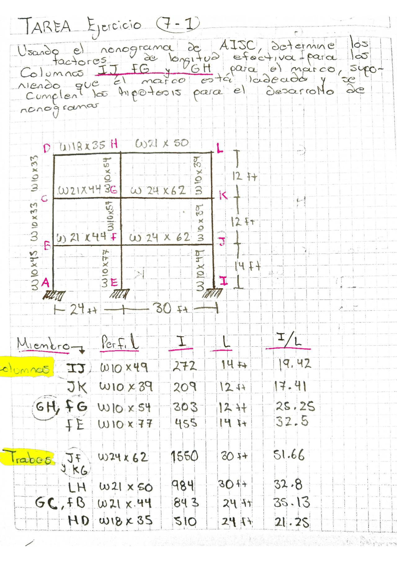 Ejercicios de estructuras de acero | Ejercicios de Estructuras metálicas | Docsity