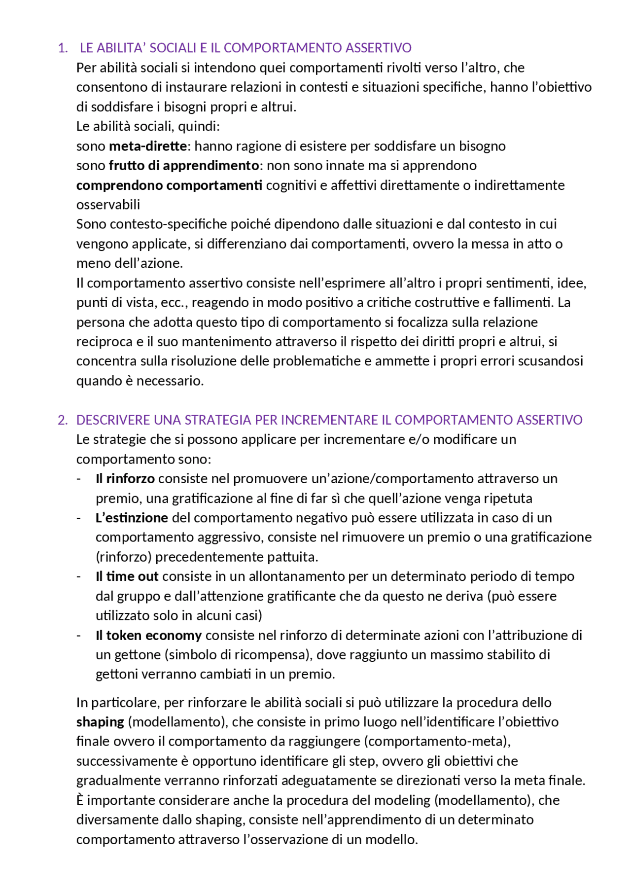 Esempi Domande Esame Parte Santilli Di Psicologia Dello Sviluppo