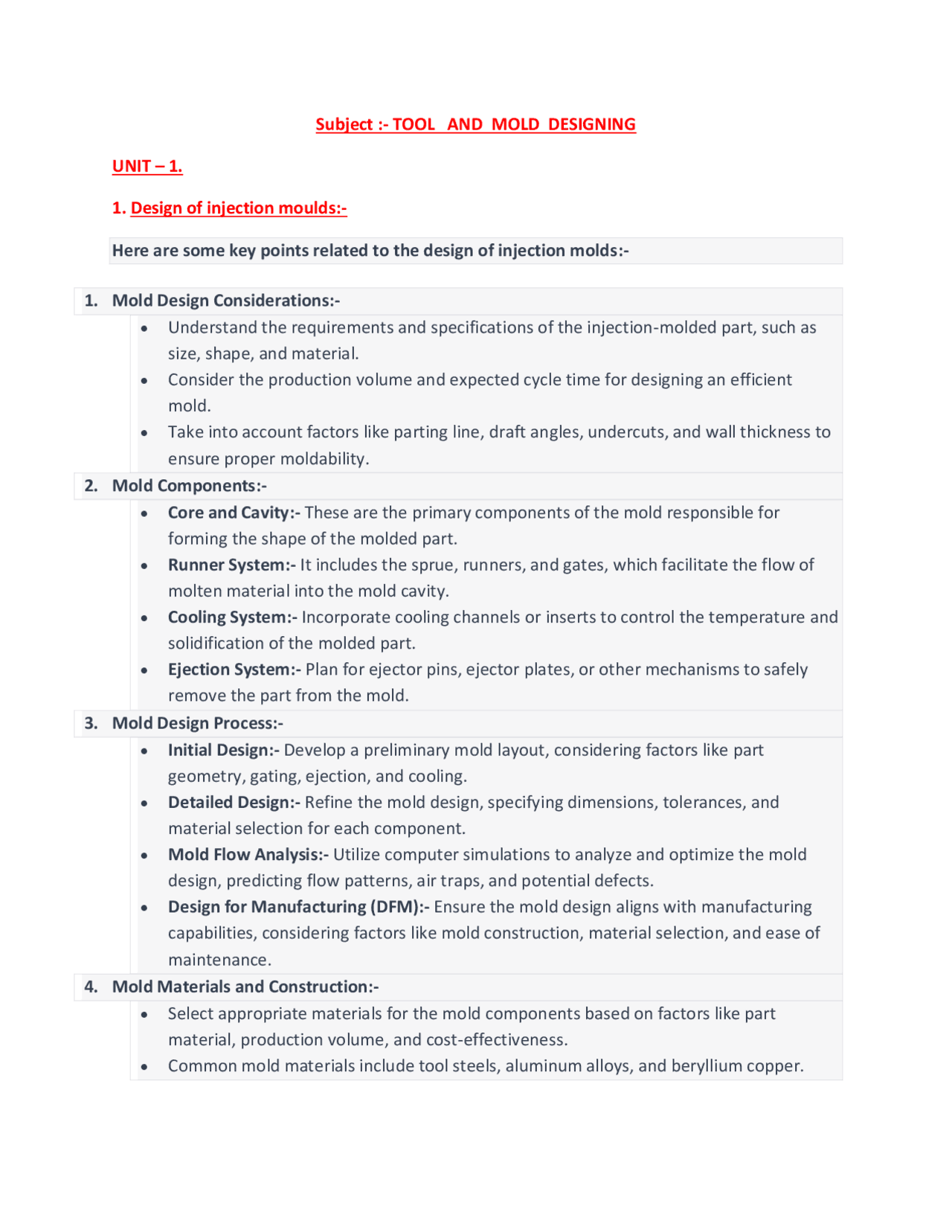 Packaging technology | Summaries Engineering | Docsity