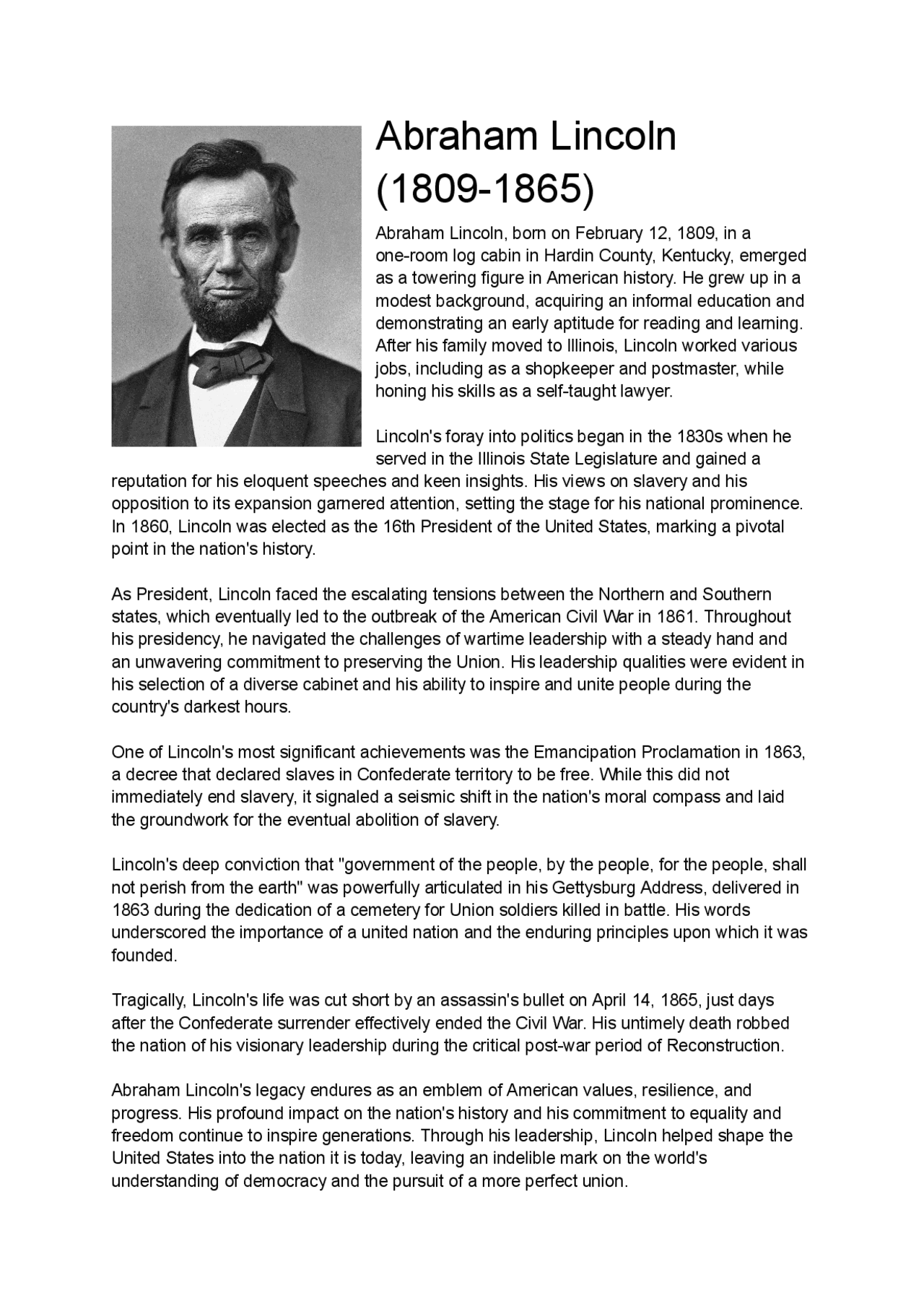 Famous people from the Midwest : Abraham Lincoln, Henry Ford, Mark ...