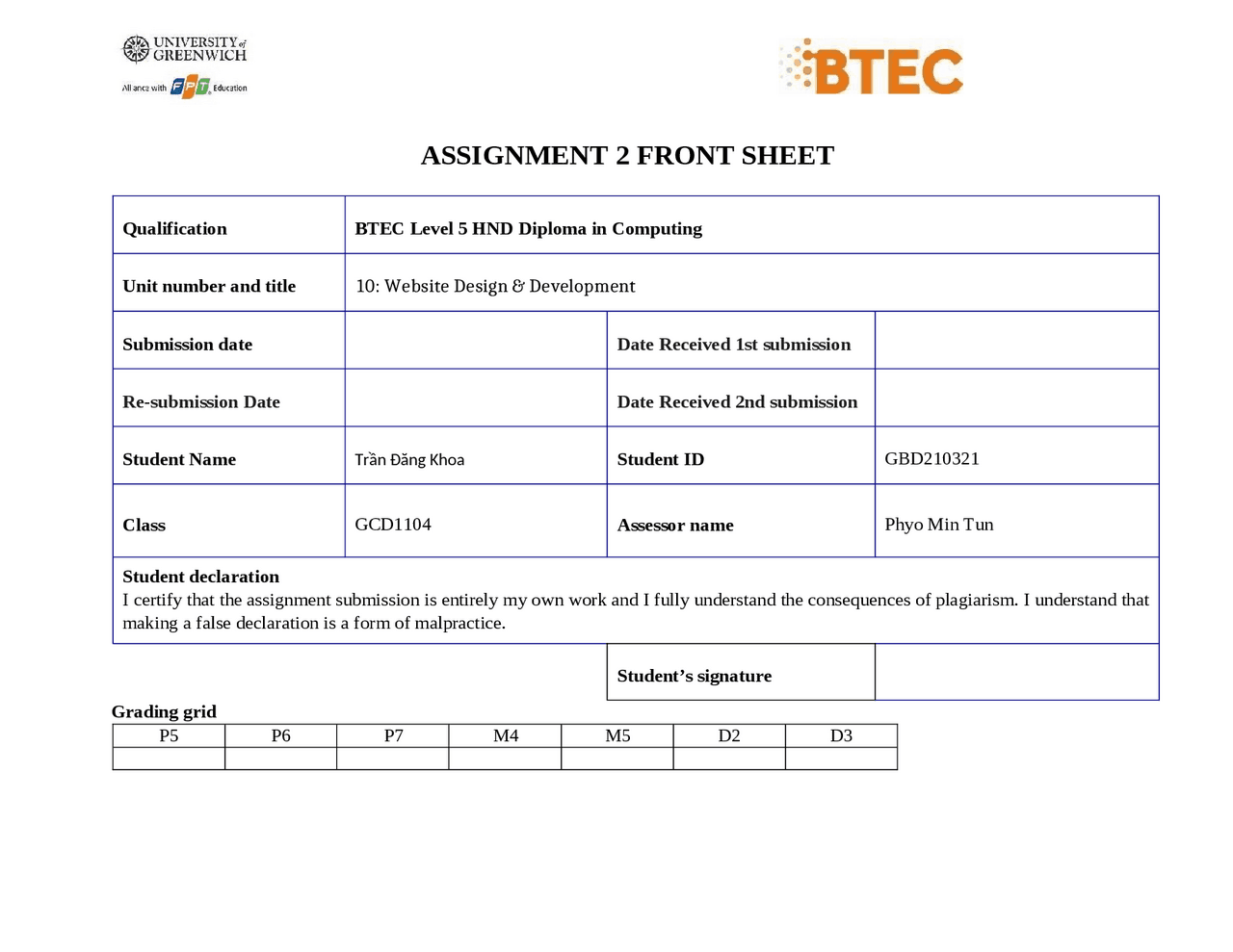 Website Design And Development1633 Asm2 Thesis Web Design And Development Docsity