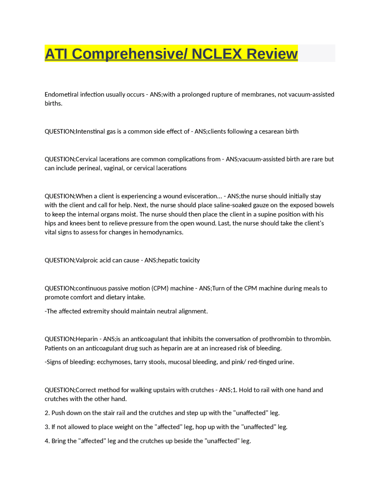 ati_comprehensive_review.docx | Exams Nursing | Docsity