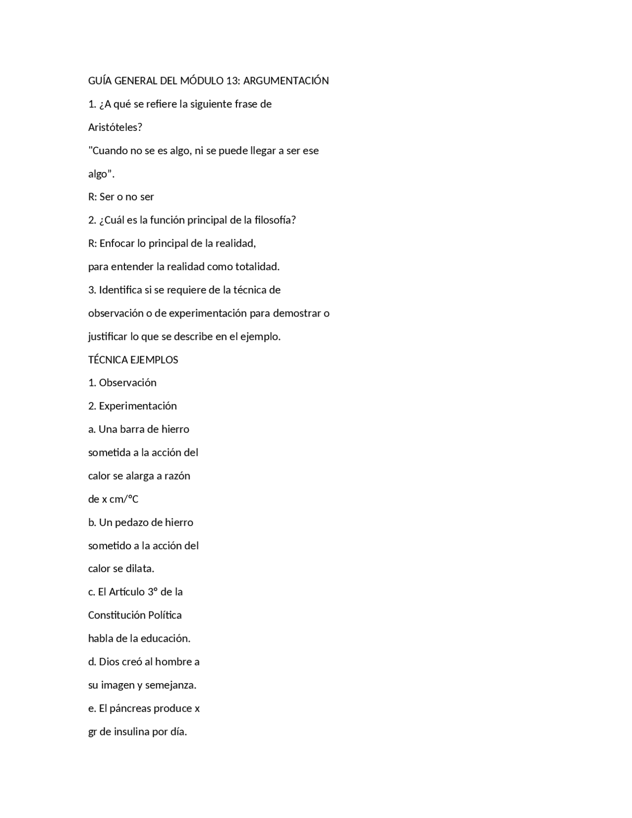 Guia modulo 13 argumentacion no completa | Tesis de Bachillerato de ...