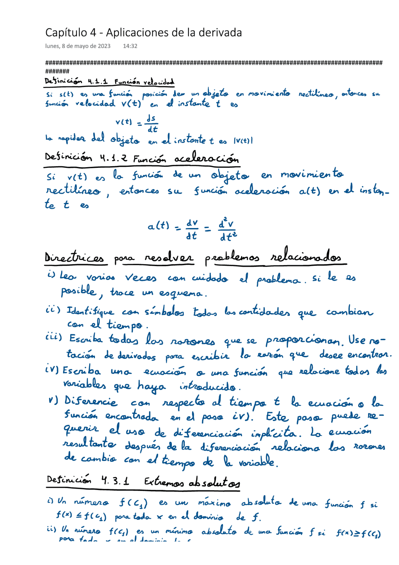 4 Aplicaciones De La Derivada Cálculo De Una Variable Zill Wright