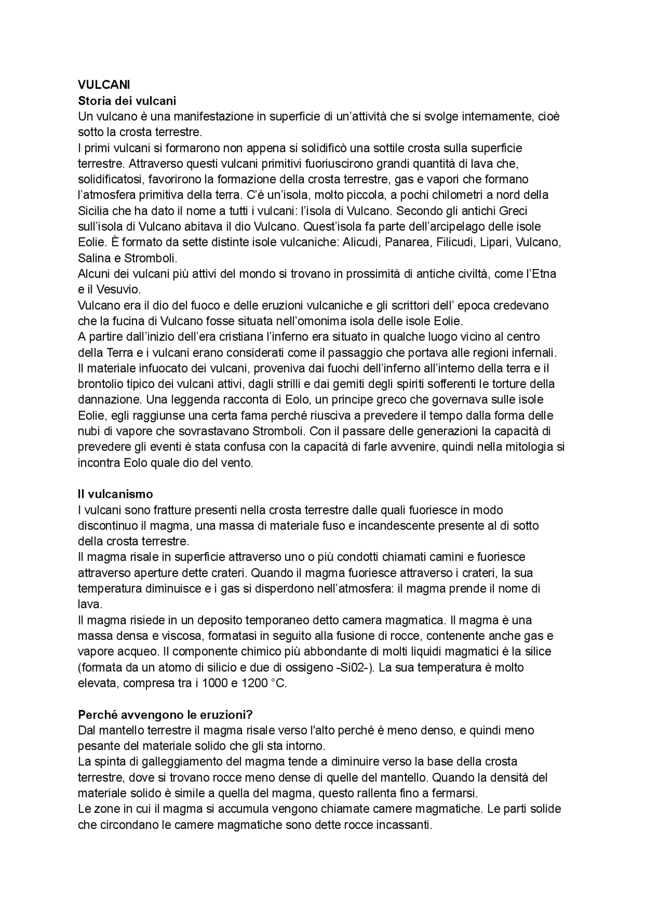 Vulcani Terremoti E Isole Appunti Di Scienze Della Terra Docsity