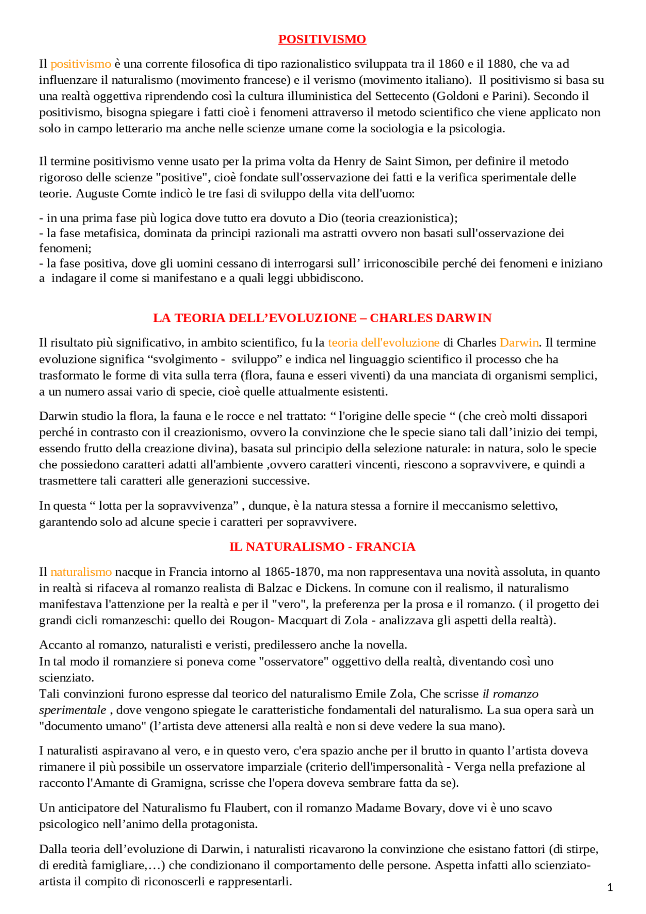 Riassunto Programma Italiano / 5ta superiore alberghiero / Accoglienza Turistica | Schemi e ...