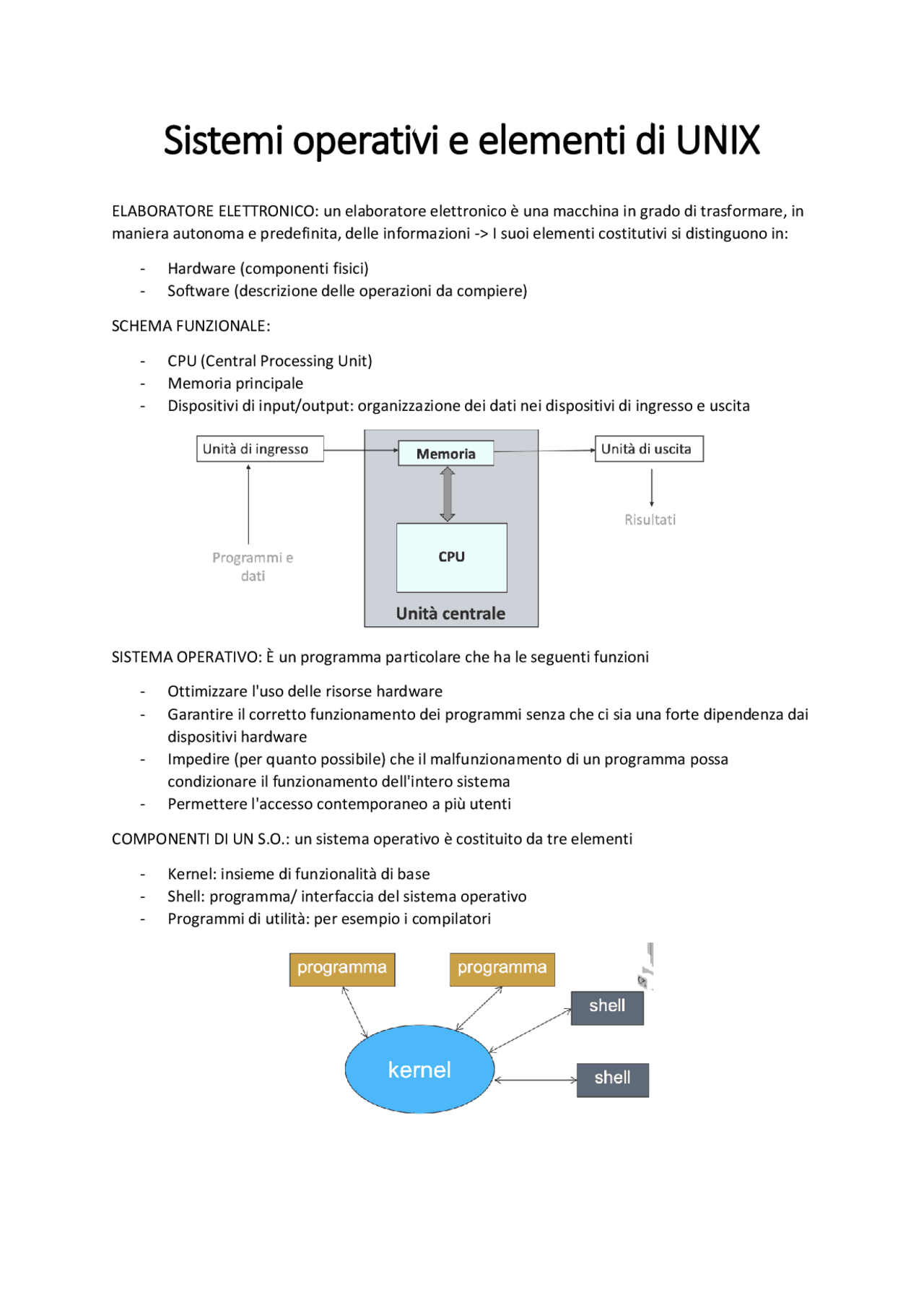 Programmazione Fondamenti Di Informatica Appunti Di Fondamenti Di