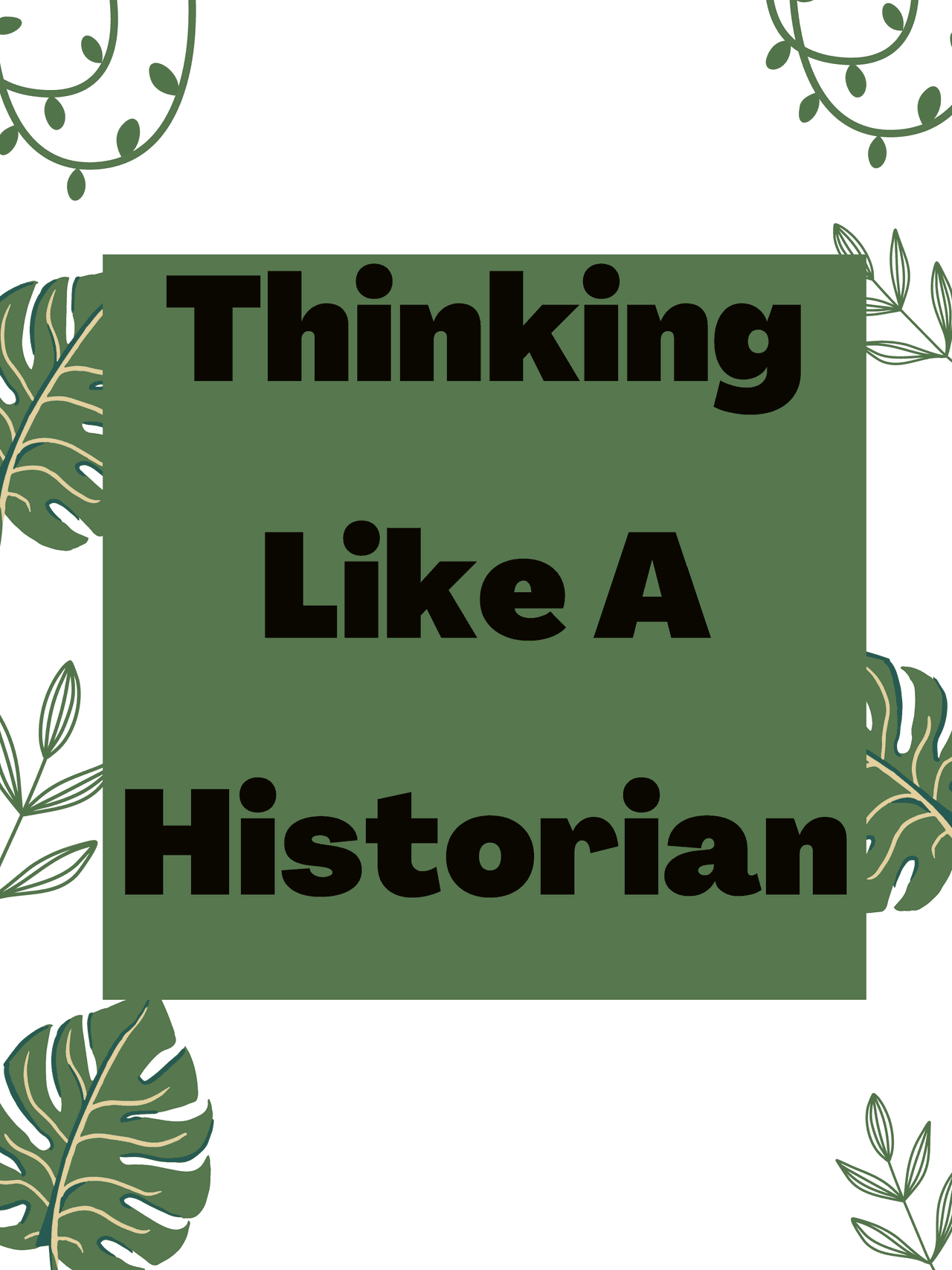 Historical Thinking1 | Schemes and Mind Maps History | Docsity