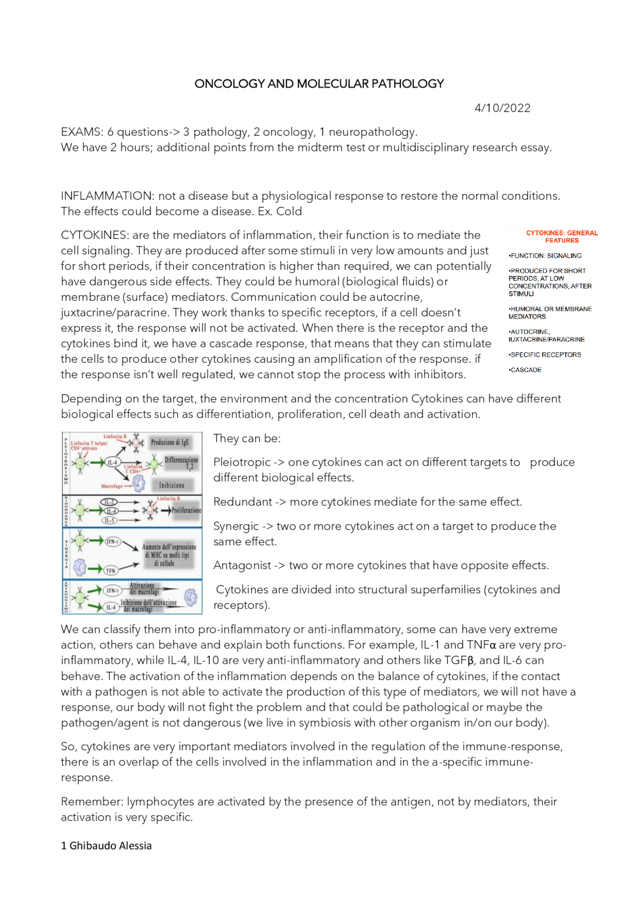Omp Pathology Modulo Costelli Sbobinature Di Patologia Docsity