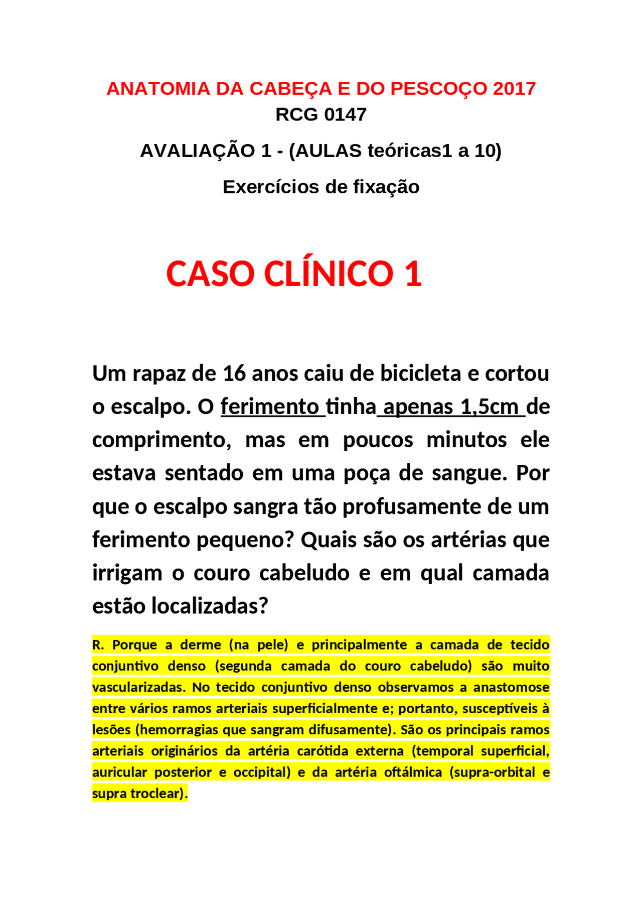 Exercícios De Farmacologia Exercícios Farmacologia Docsity