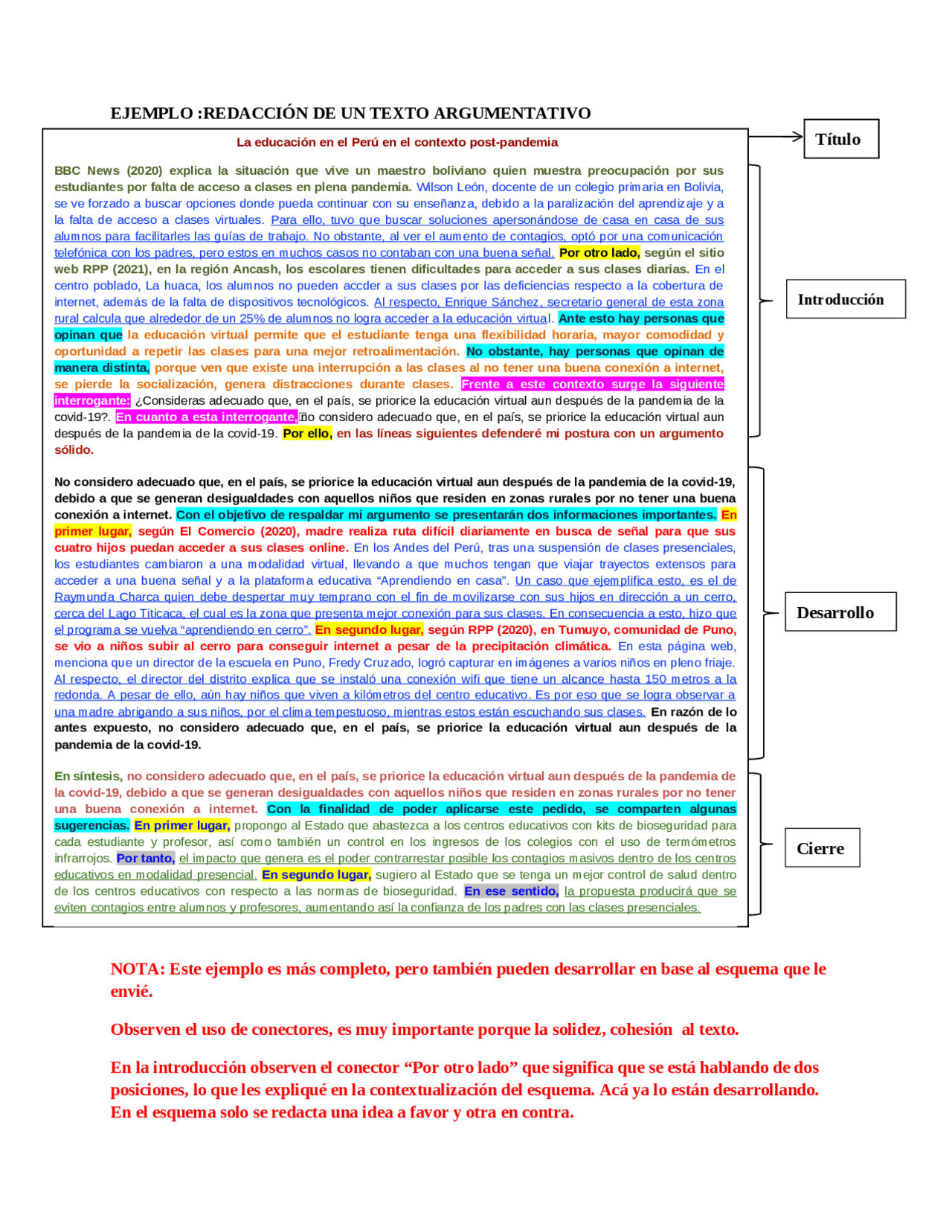 Ejemplo de una redaccion | Resúmenes de Redacción de Autobiografías | Docsity