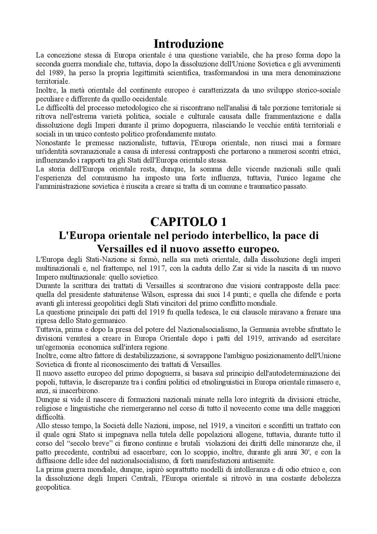 Riassunto Del Manuale Un Altro Novecento Appunti Di Storia Dell