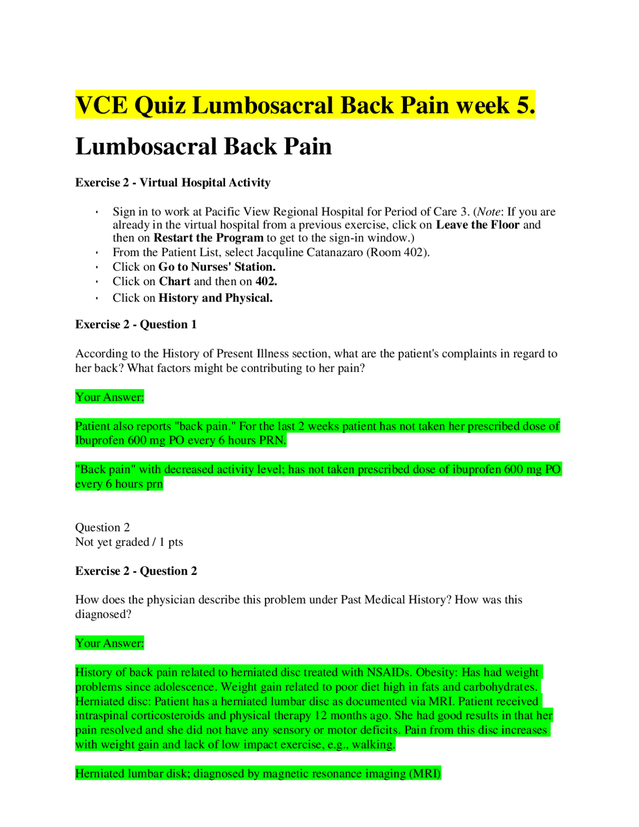 Vce_quiz_lumbosacral_back_pain_w5.pdf STEP 1 STEP 2 | Quizzes ...