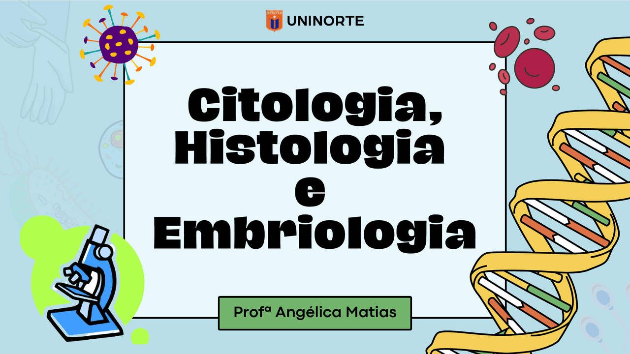 Introdução A Citologia Slides Citologia E Histologia Docsity