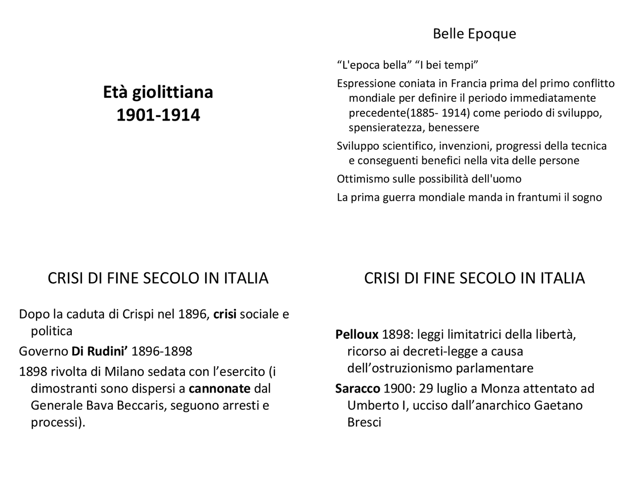 Powerpoint Sulletà Giolittiana Slide Di Storia Docsity