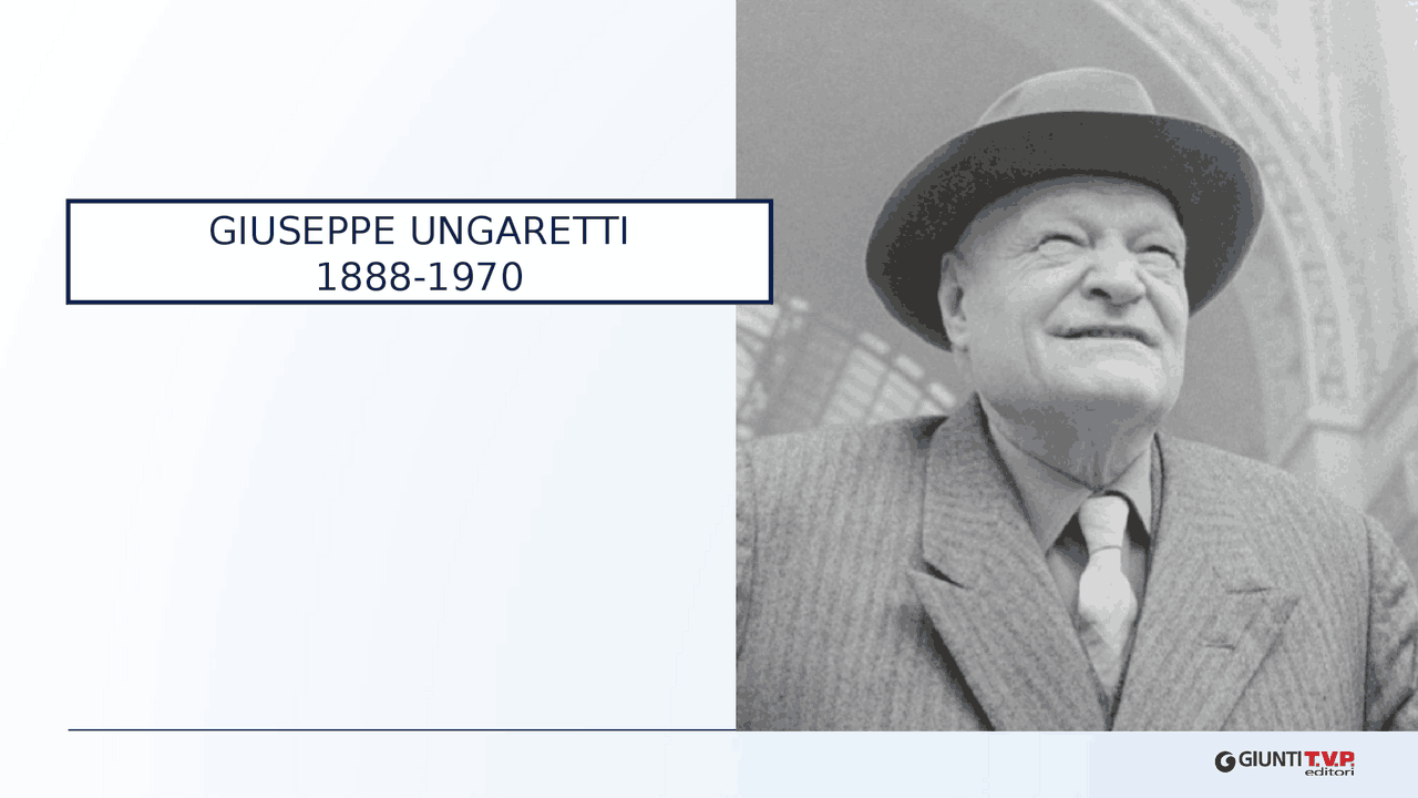 Giuseppe Ungaretti Vita E Opere Appunti Di Italiano Docsity