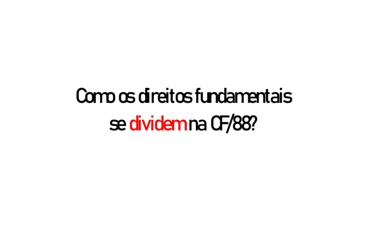 Direitos fundamentais na CF/88 (flashcard) | Esquemas Direito ...